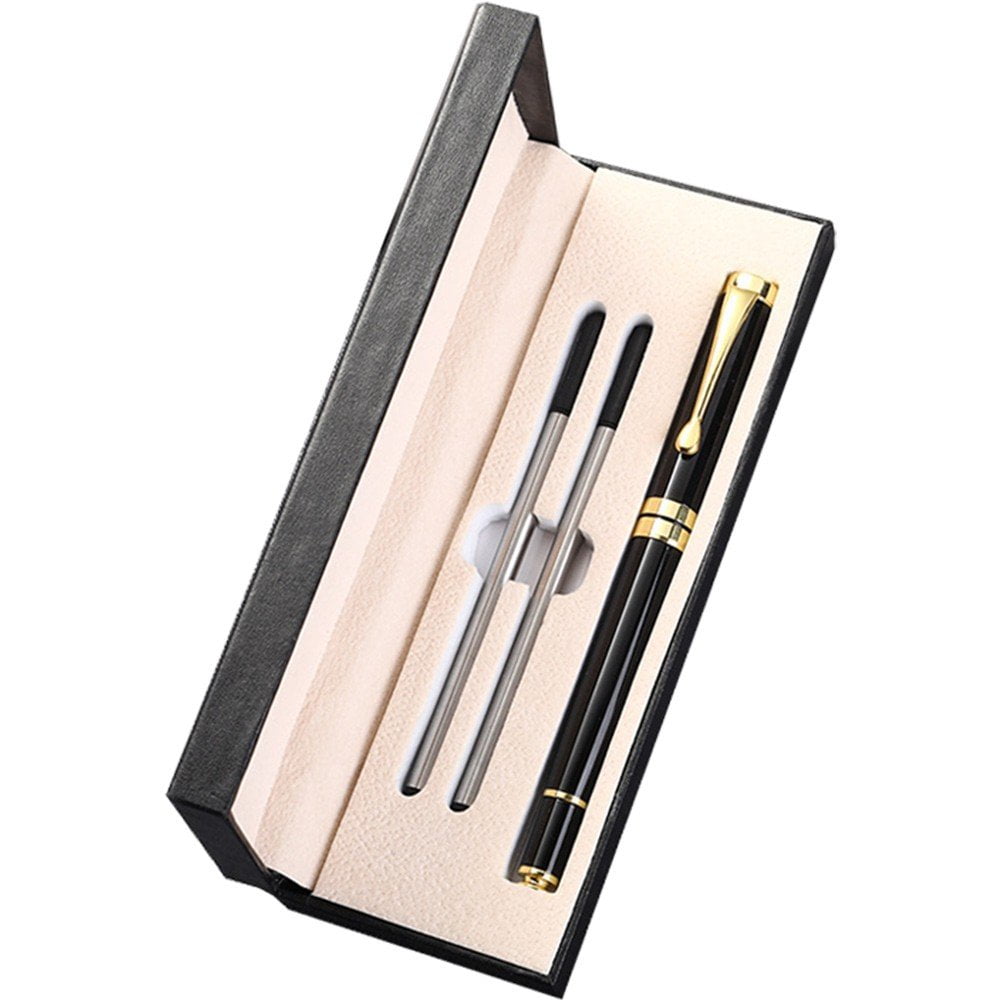 Jiibva Luxury Ballpoint Pen, 1.0mm Business Metal Ball Point Pen with 2 ...