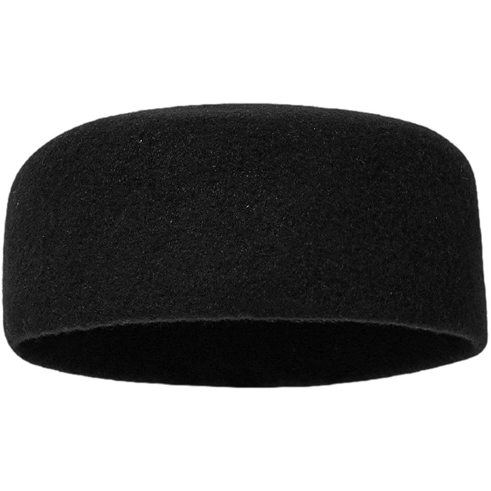 Jiibva Muslim Hats Prayer Hat For Men lack Kufi Round Cap Wool Berets ...