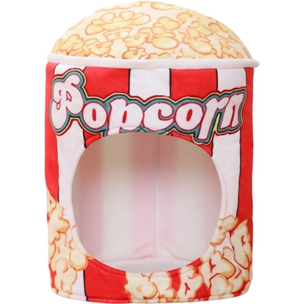 Jiibva Popcorn Bucket Novelty Headband, Fun Food-Themed Plush Hat for ...
