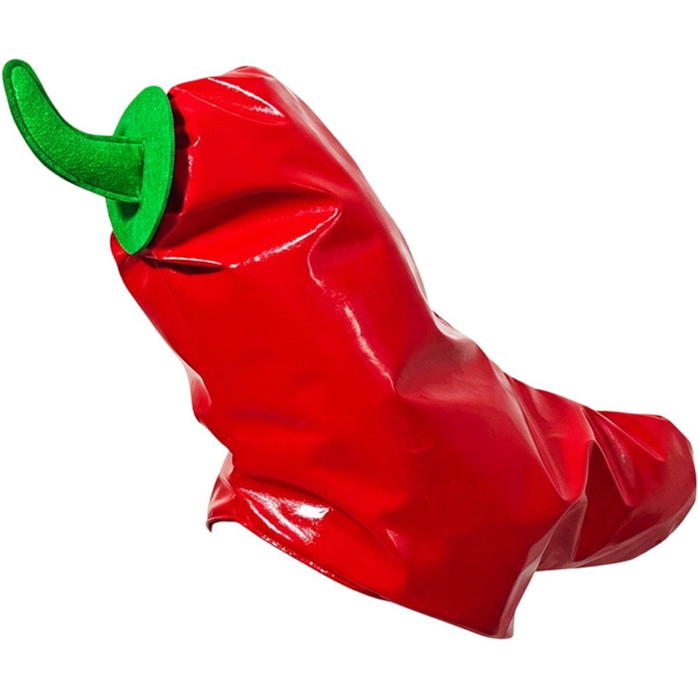 Jiibva Red Chili Pepper Hat Fun Vegetable Headgear Novelty Party Hat ...