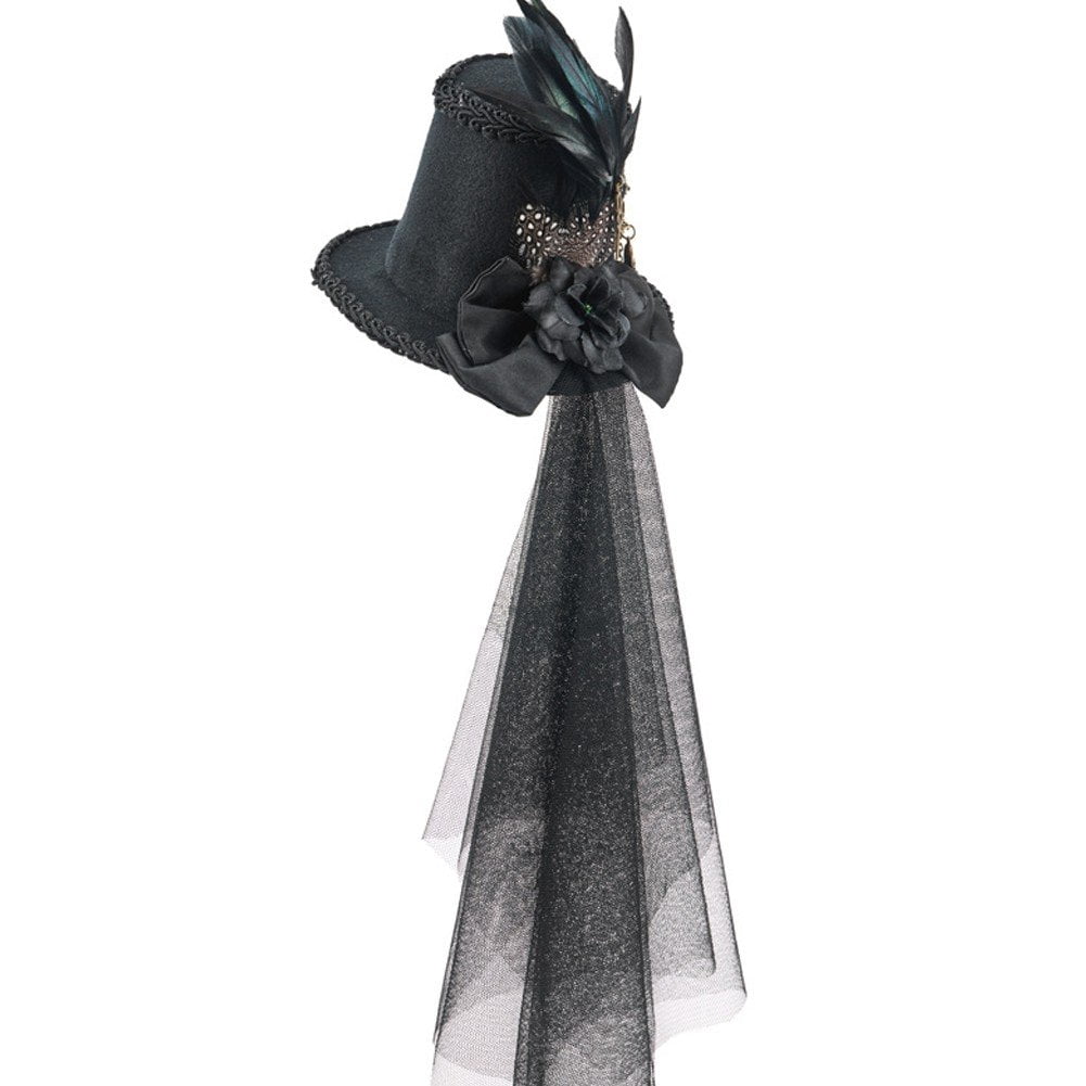 Jiibva Steampunk Mini Top Hat Hair Clip Victorian Punk Gears Mini ...