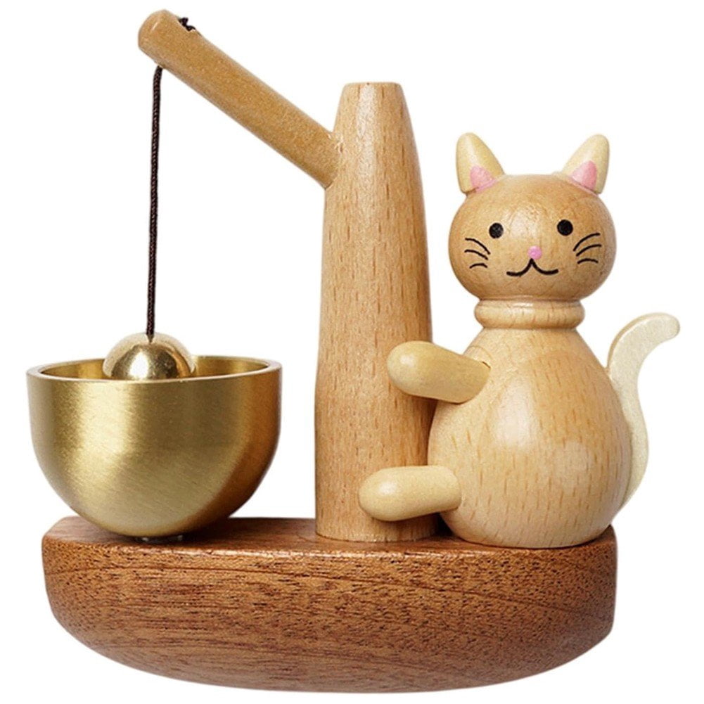 Jiibva Wood Doorbell Decorative Cat Doorbell Wood Wind Chimes Door Bell ...