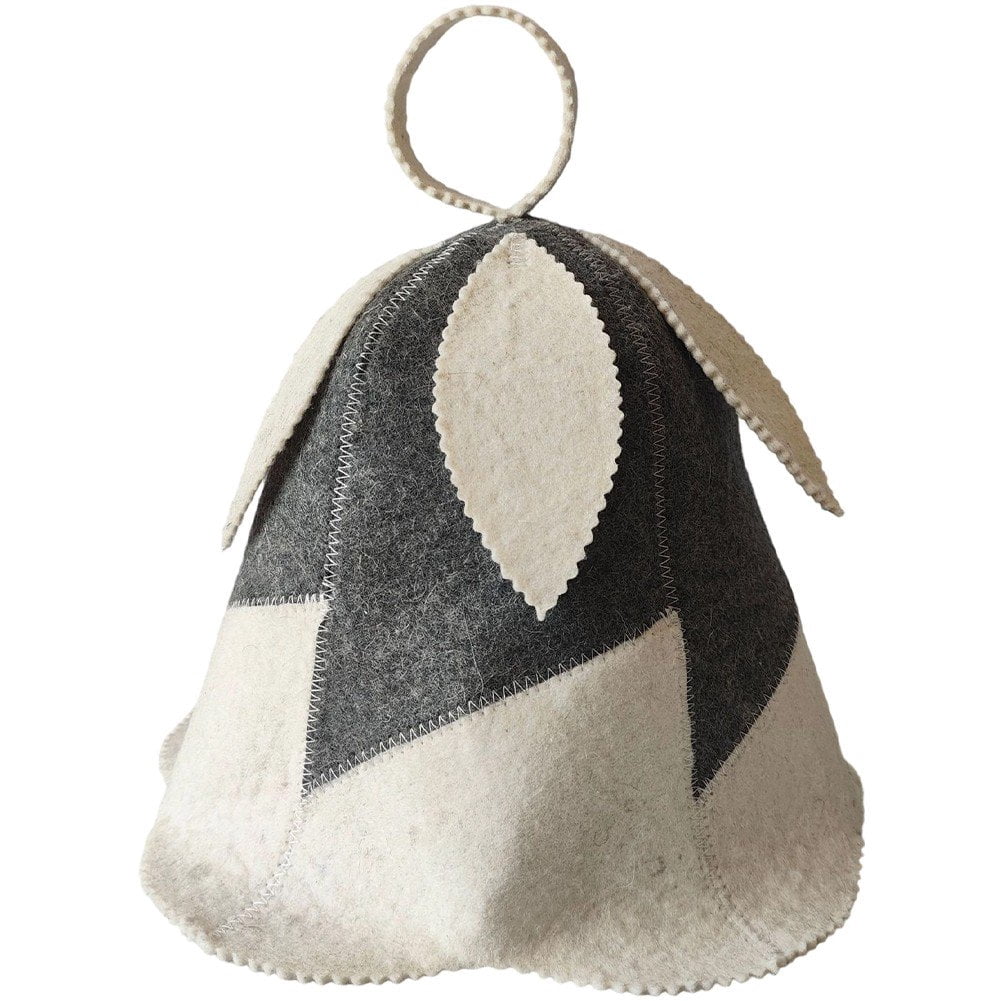 Jiibva Wool Felt Sauna Hat Cap - Russian Sauna Hair Protector Cap Banya ...