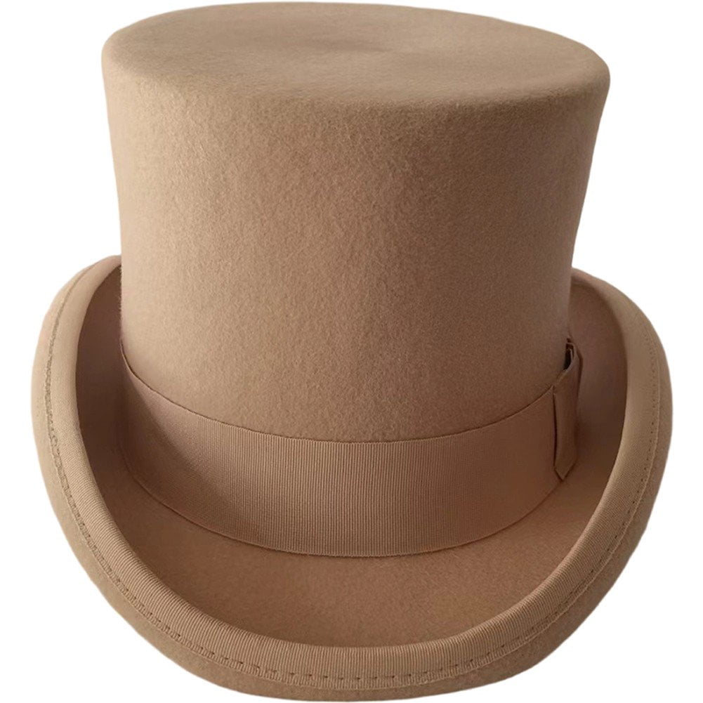 Jiibva Wool Top Hat for Men, Magician Hat, Formal Tuxedo Hat, Mens ...