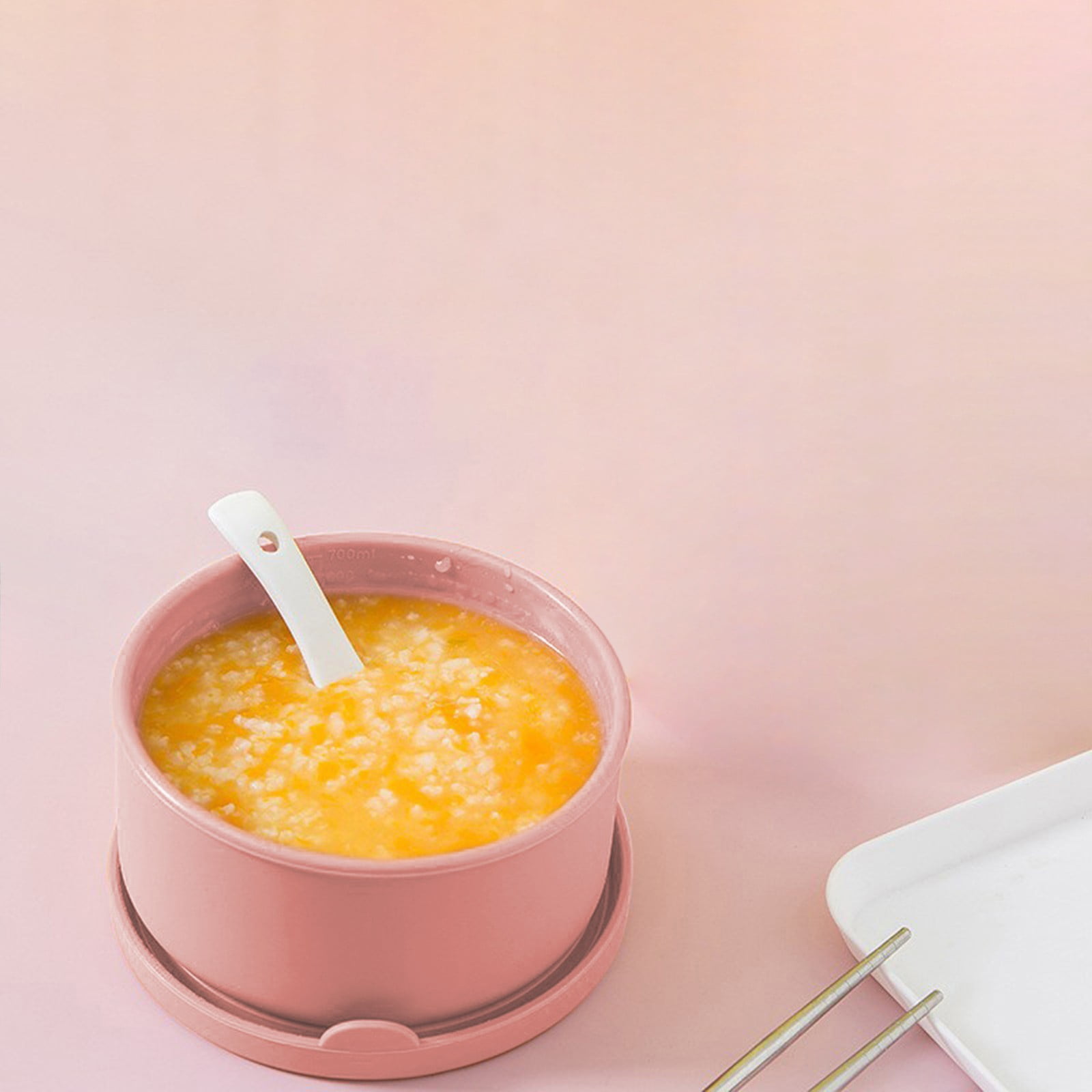 Jiiey Food Storage,Storage Rack,Leak Proof Heat Silicone Lunch Box with ...