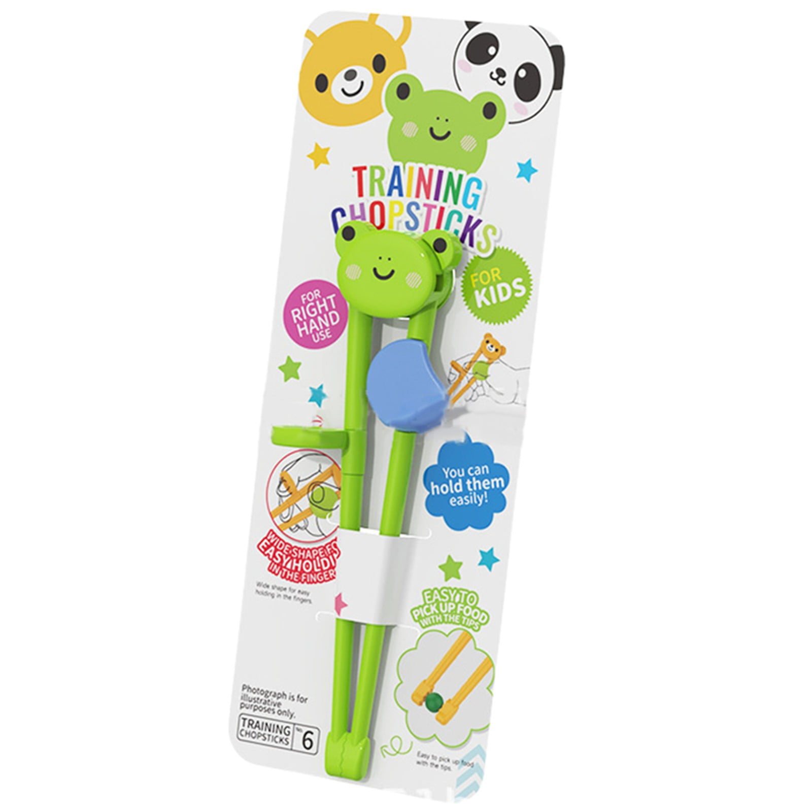 Jiikun Child Safety Chopsticks,Panda Animal Chopsticks Helper,Reusable ...