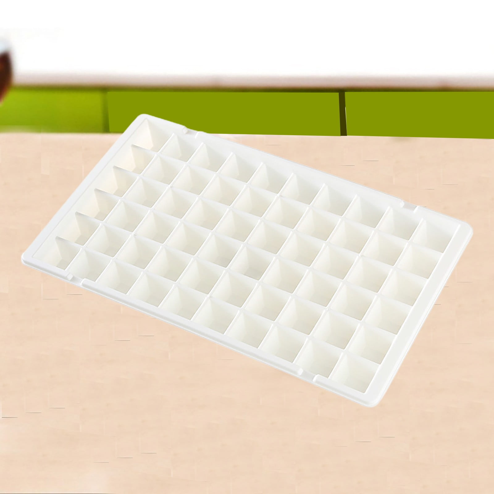 Jiikun Ice Cube Mold,Kitchen Ice Grid,Plastic Thickening 60 Lattice Ice ...