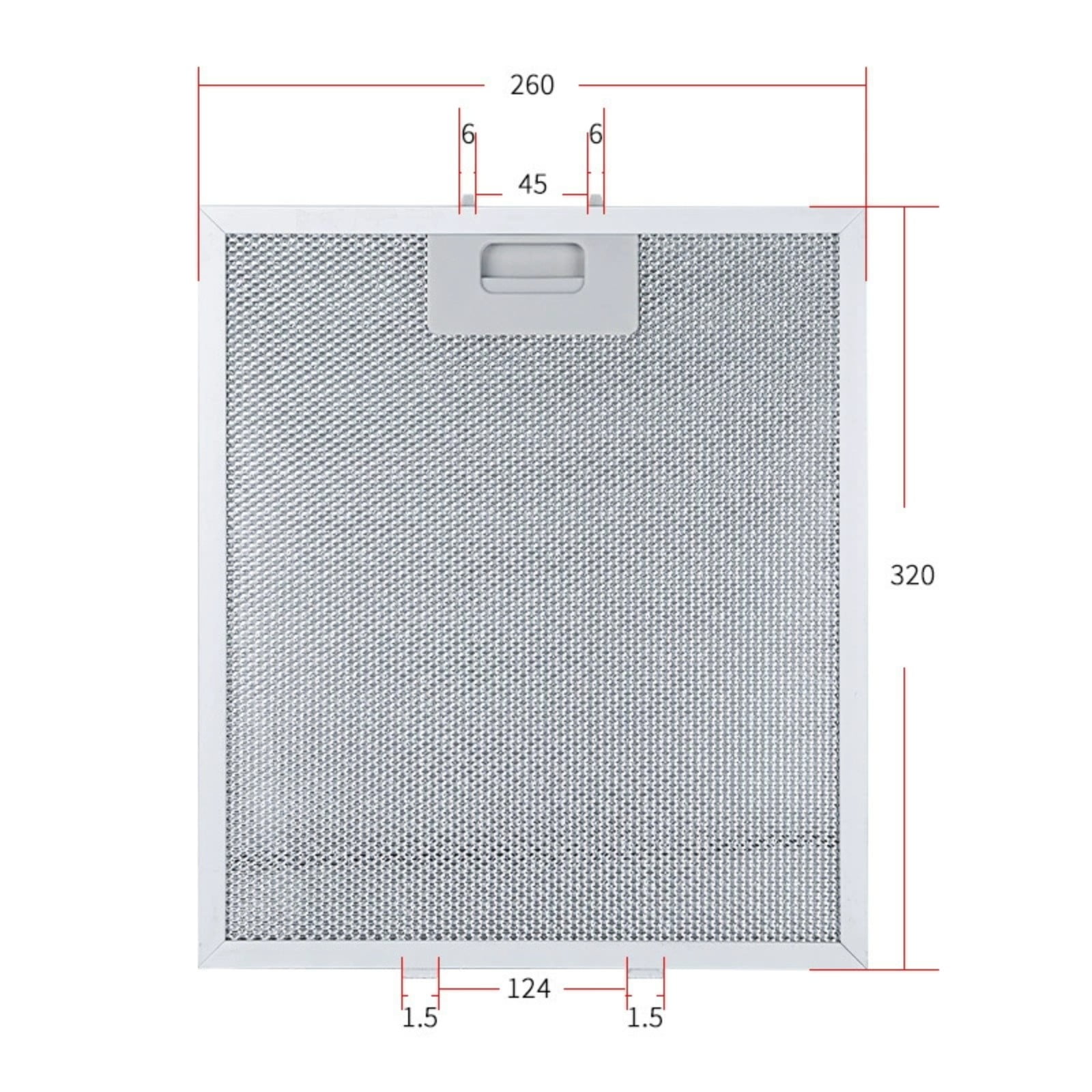 Jiikun Range Hood Replacement Filter 320 X 260 Mm,Range Hood ...