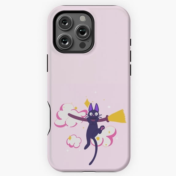 Jiji Ghilbli on a broom Phone Case for iPhone 16 15 14 13 12 11 Pro Max ...
