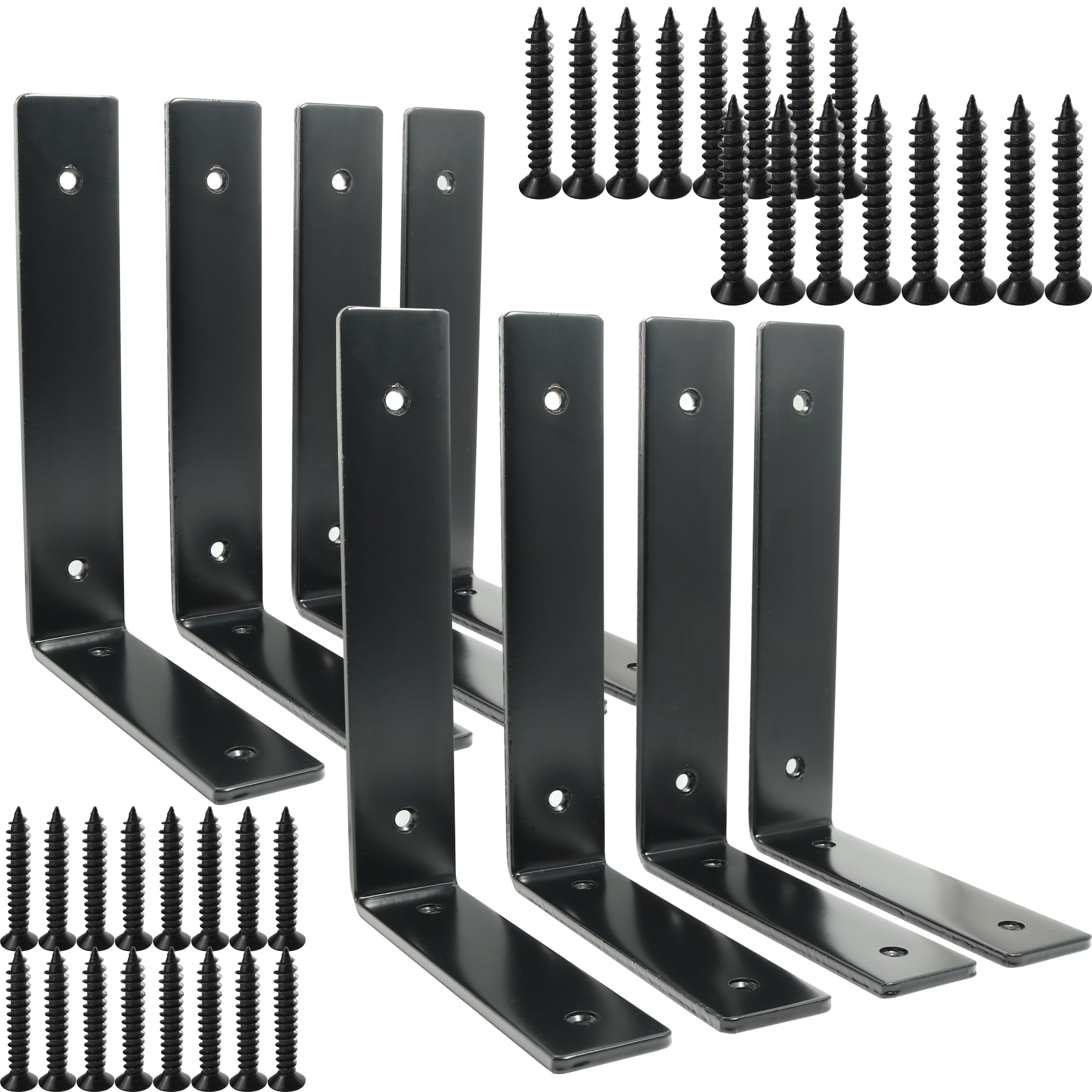 Jikacok Shelf Brackets. Premium Heavy Duty Shelf Brackets. L Brackets ...
