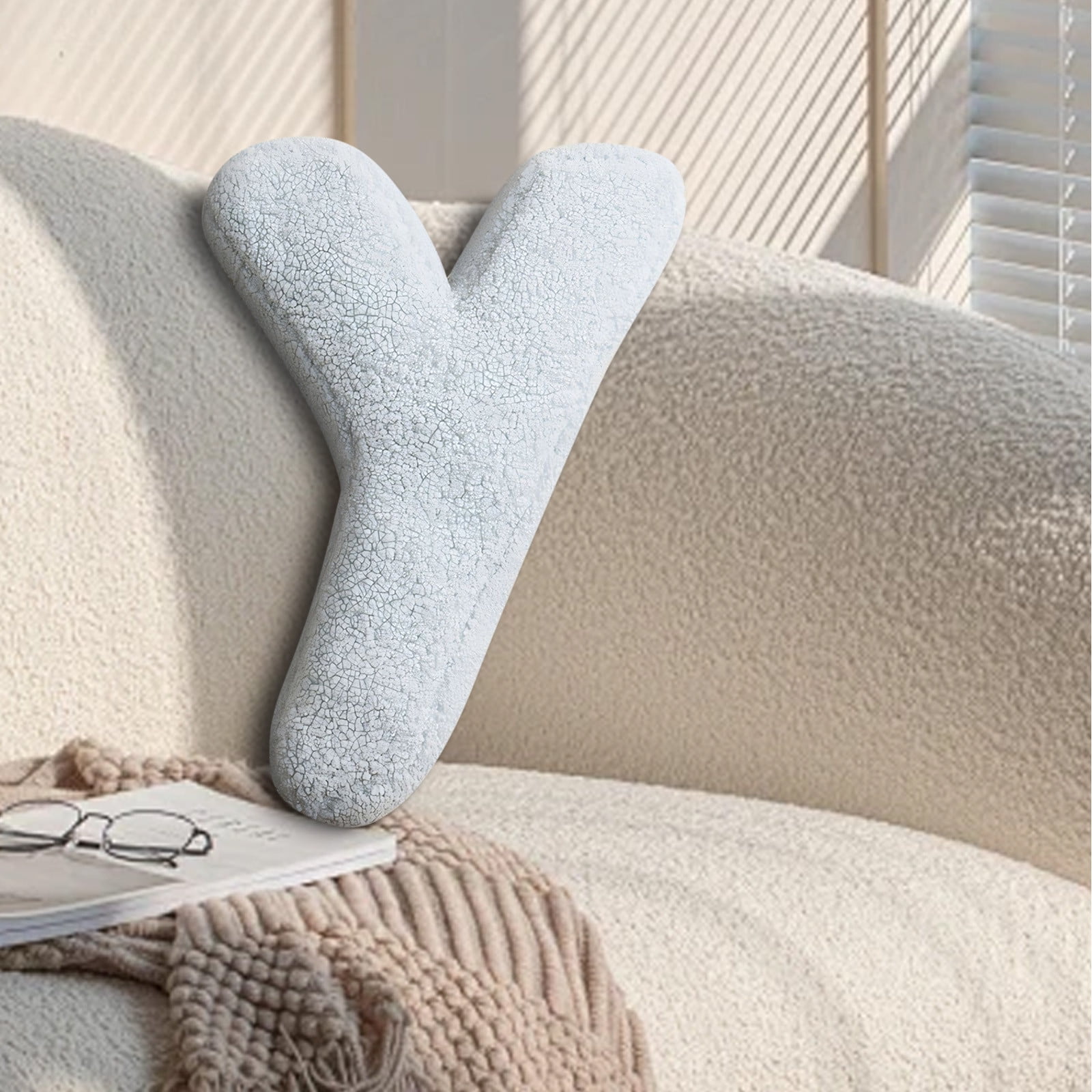 JikouIivo A-Z Plush Letter Pillow,Soft Alphabet Decorative Cushion for ...