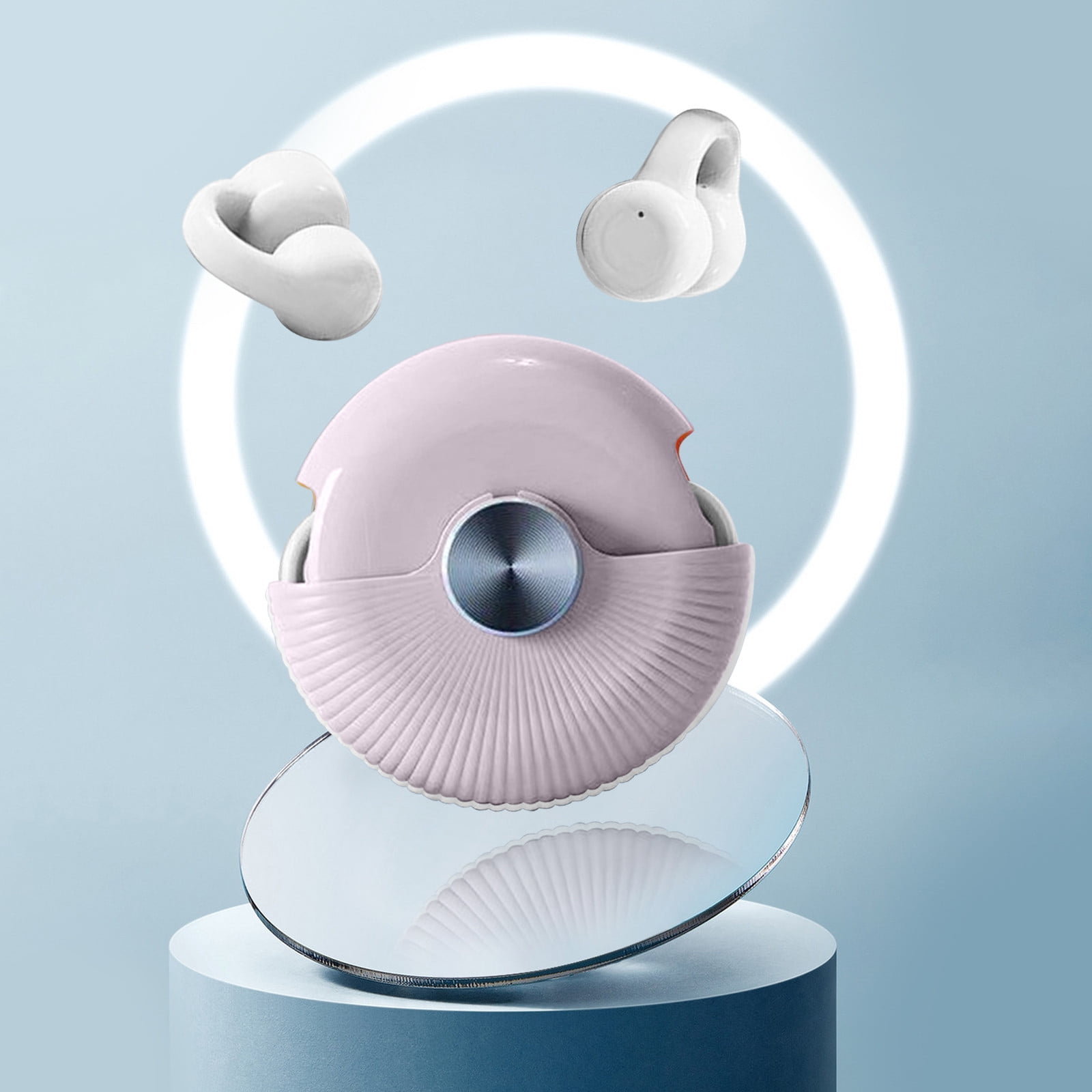 JikouIivo Clearance! Wireless Bluetooth Headset Sport Ear Clip ...