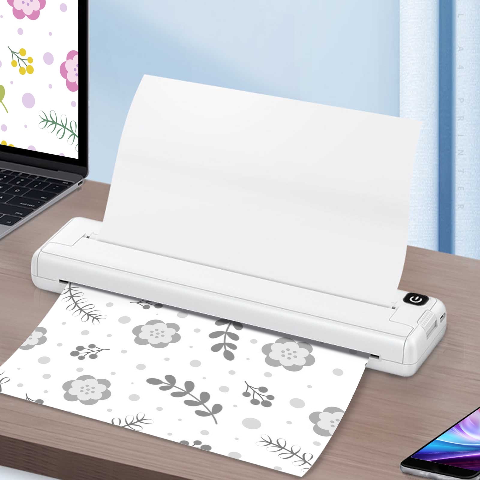 JikouIivo Clearance! Wireless Thermal A4 Paper Printers High-definition ...