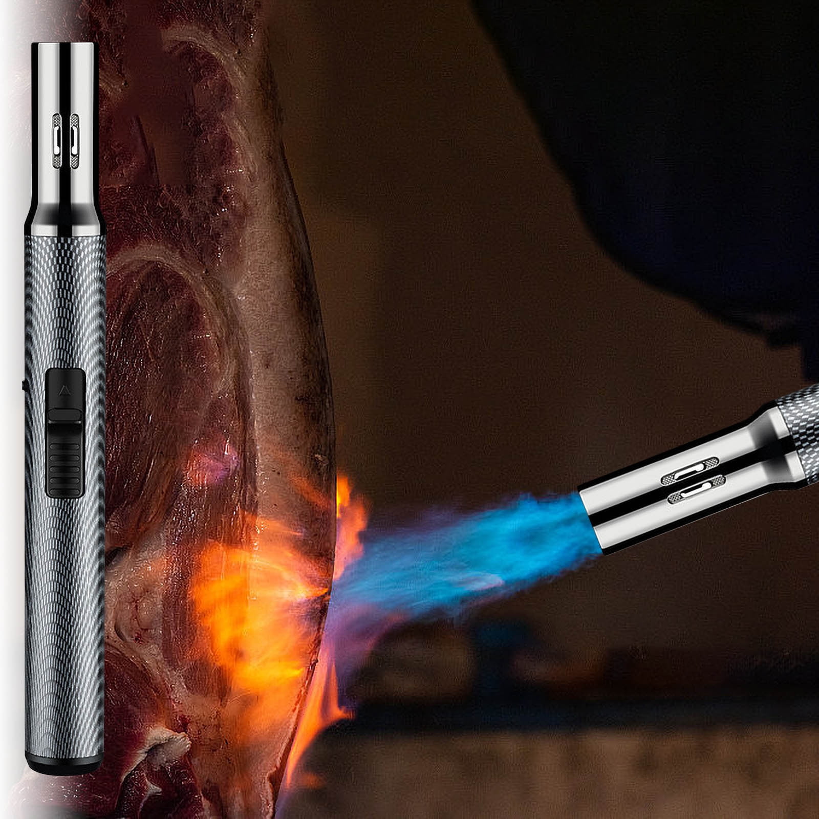 JikouIivo Electric Candle Lighter Plasma Arc Lighters,Direct Blue Flame ...