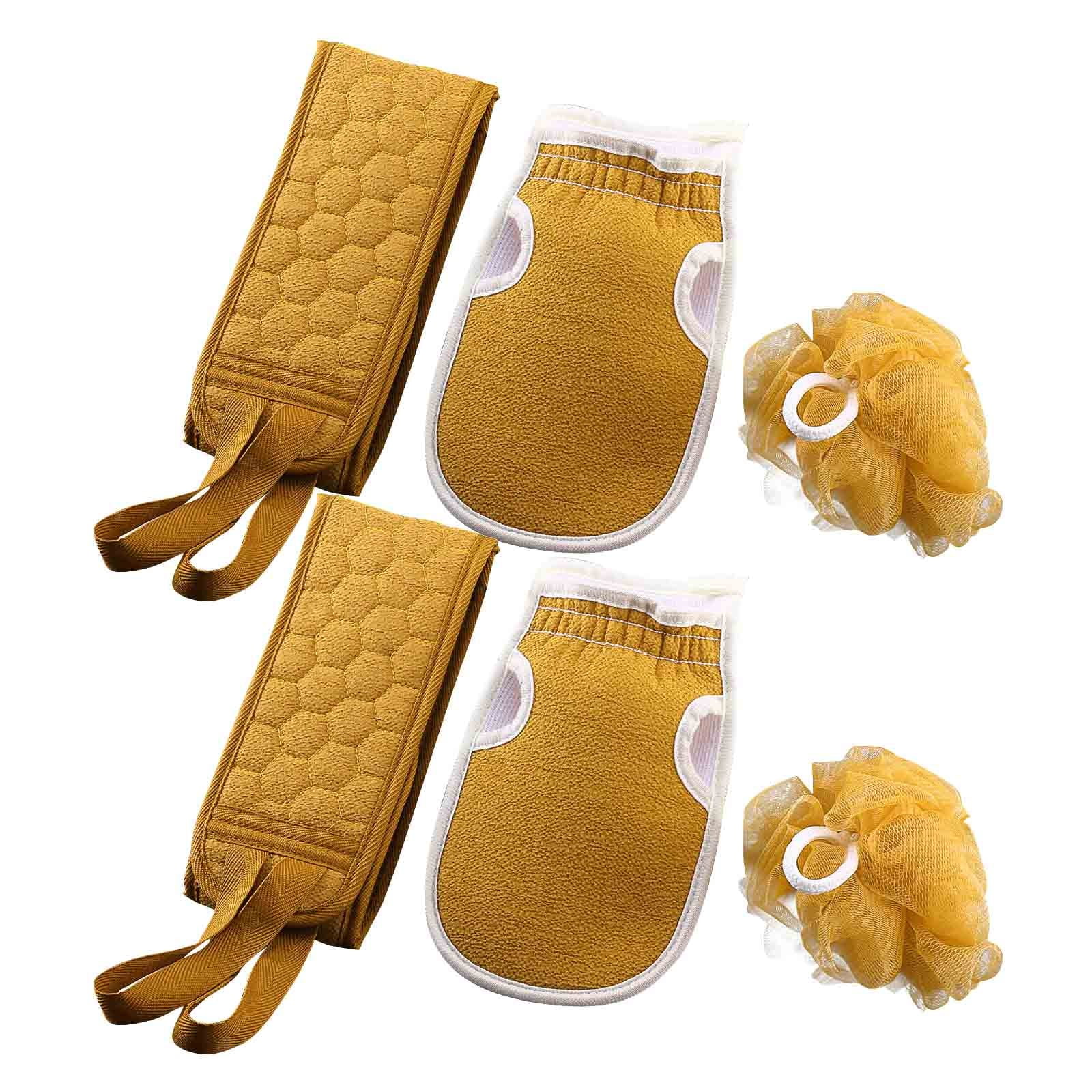 JikouIivo Exfoliating Back Scrubber for Shower, 3Psc Back Scrubber ...