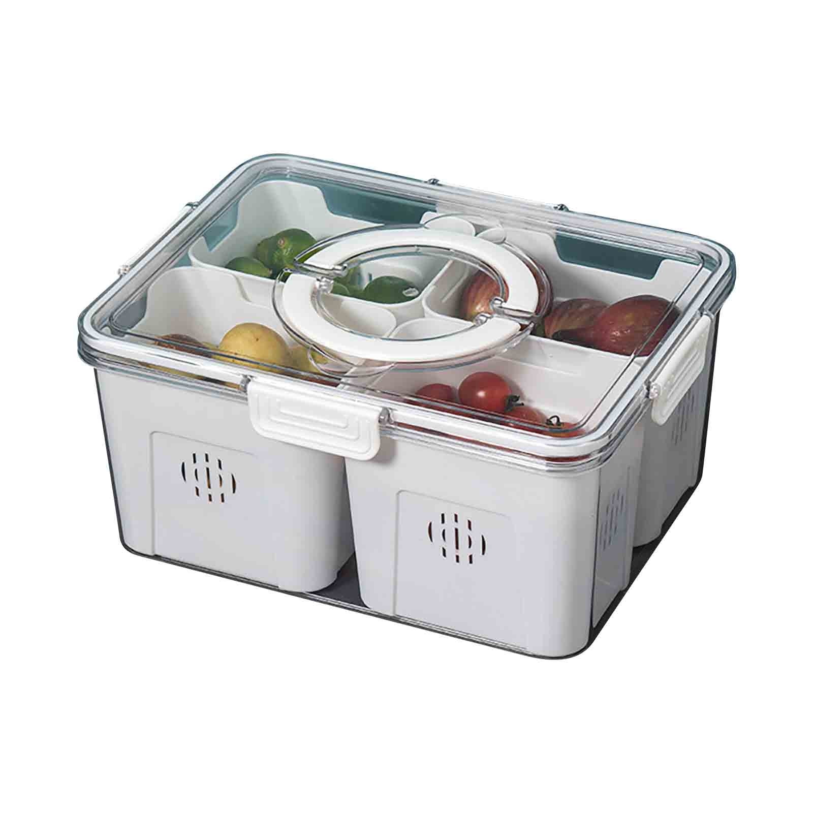 JikouIivo Kitchen Preservation Box, Seal Box Gird with Drainage Hole ...