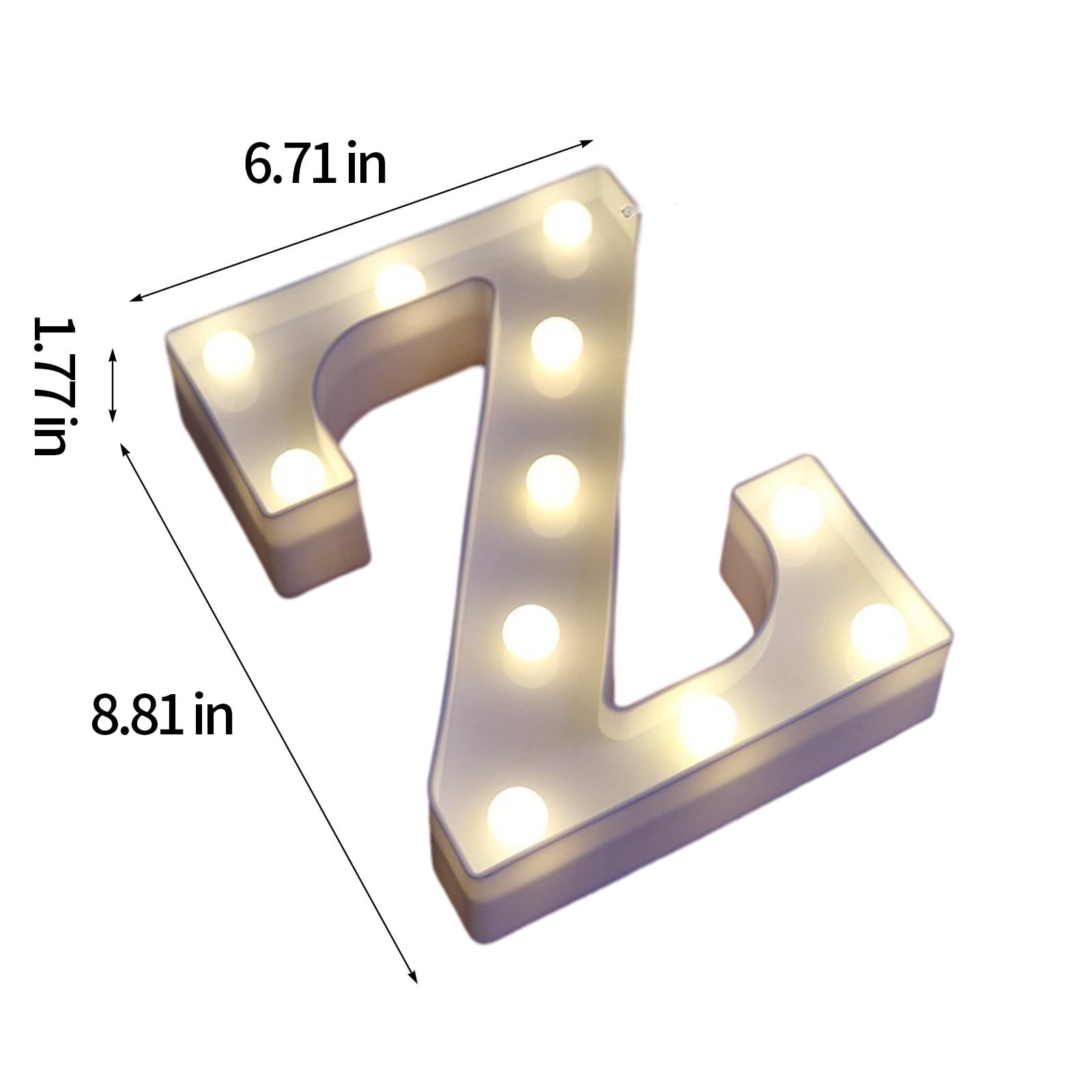 JikoIiving Light Up Letters , LED Letters Lights Sign 26 Alphabet Big ...