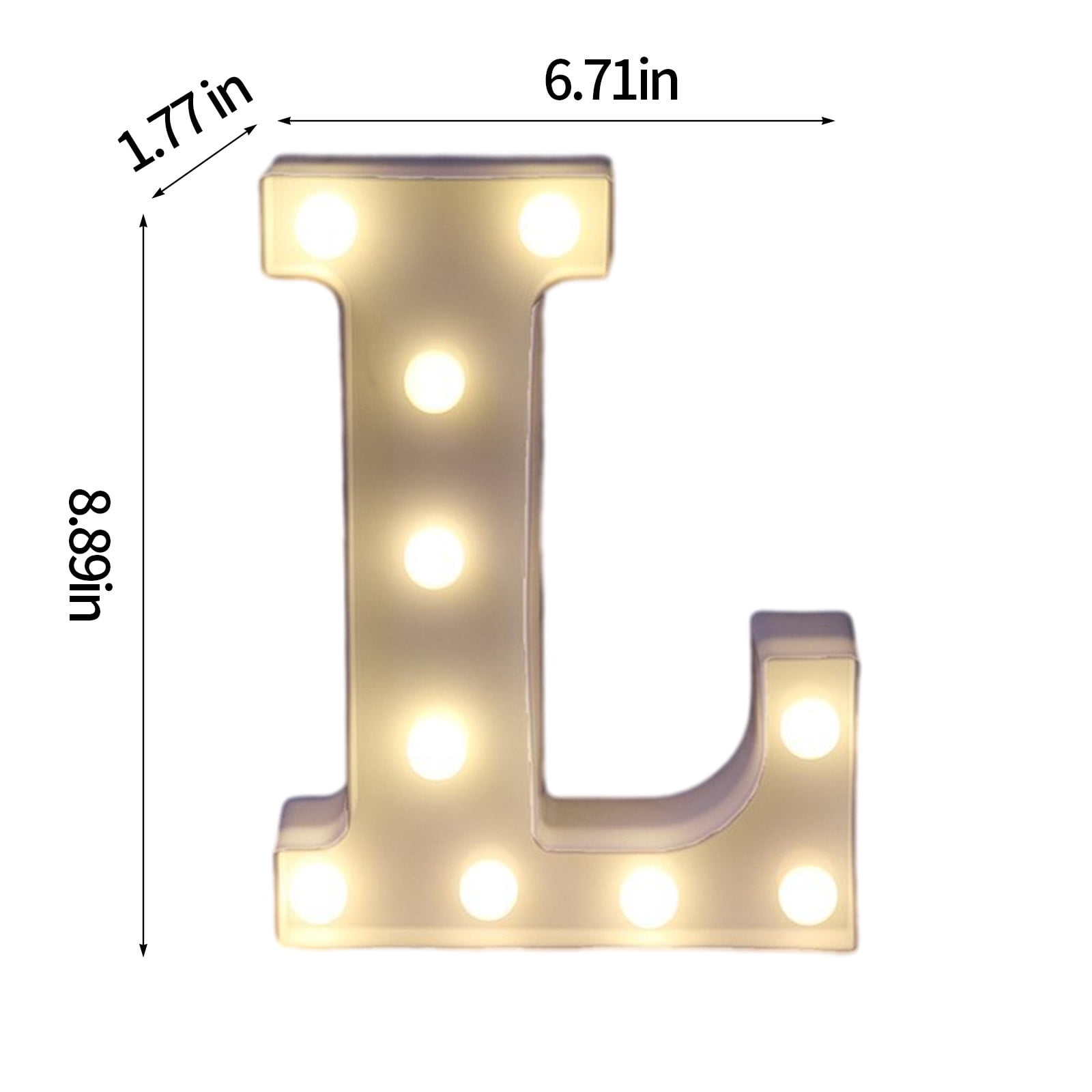 JikoIiving Light Up Letters , LED Letters Lights Sign 26 Alphabet Big ...