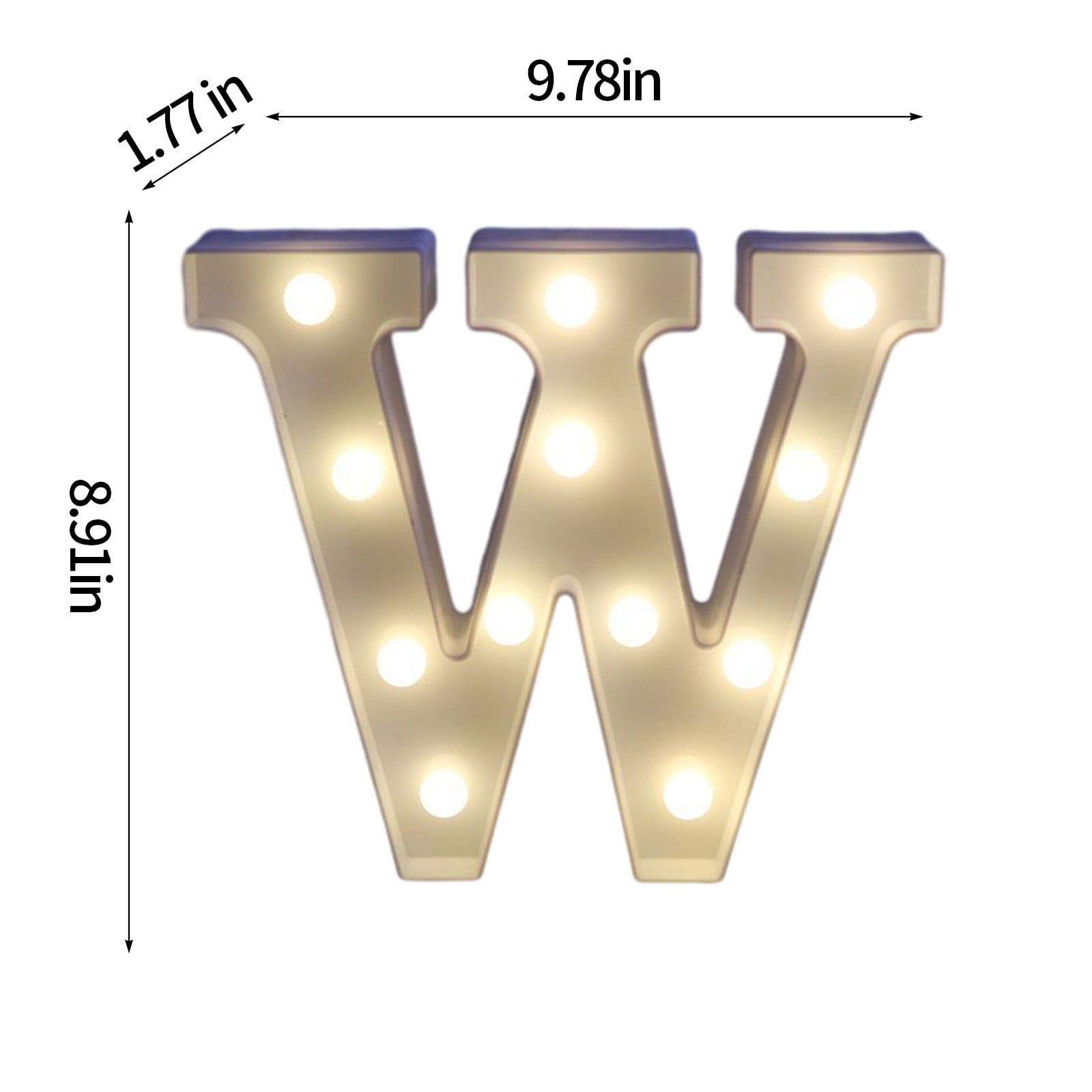 JikoIiving Light Up Letters , LED Letters Lights Sign 26 Alphabet Big ...