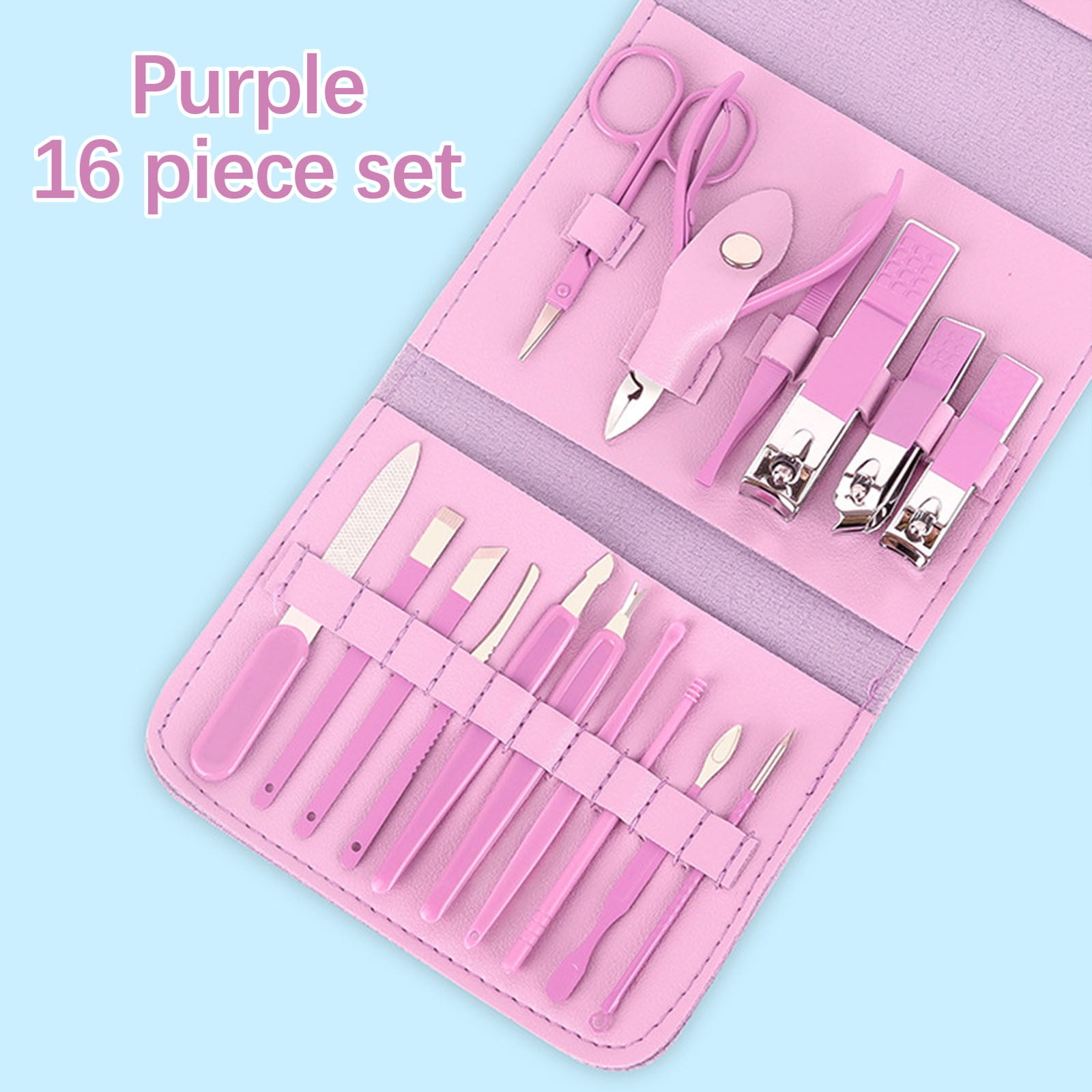 JikouIivo Manicure Set Nail Clippers Kit,Professional Grooming Kit ...