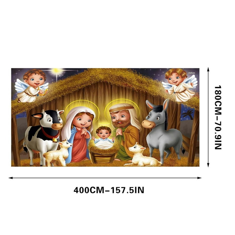 Nativity Backdrop Stage