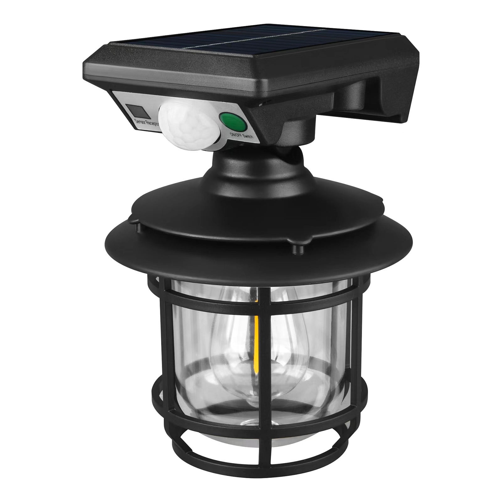 JikouIivo Outdoor Solar Garden Lights Warm Tungsten Human Sensor Light ...