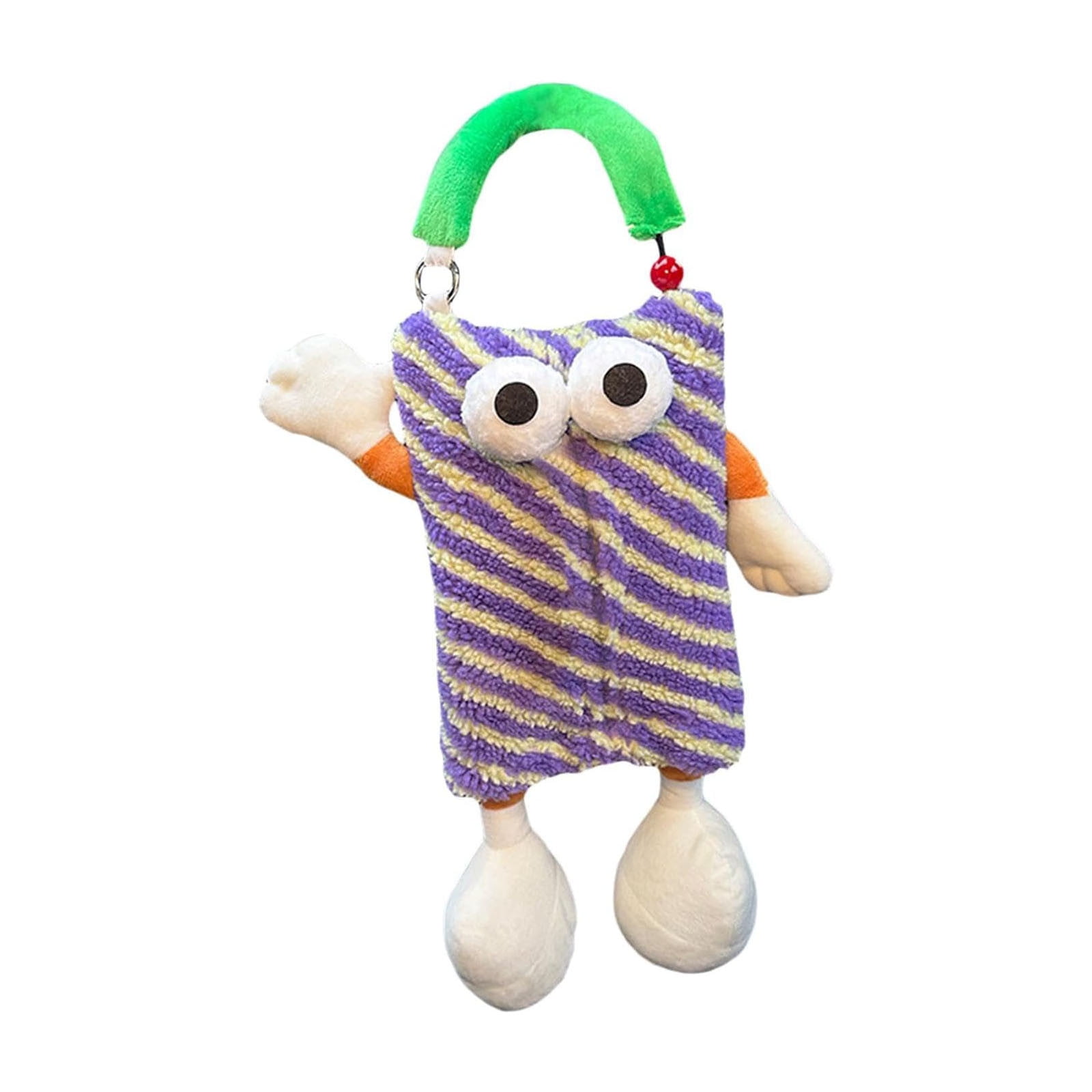 JikouIivo Plush Cartoon Car Tissue Holder, Cute Little Monster Tissue ...