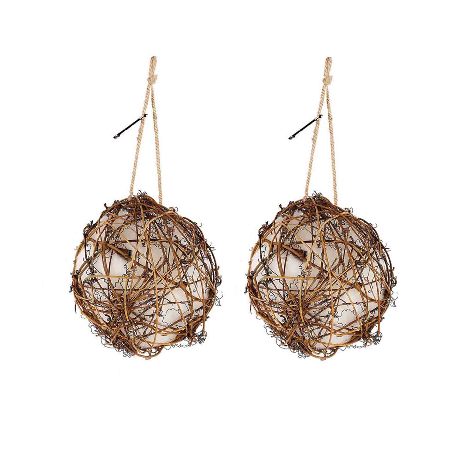 JikoIiving Set of 2 Globe Hummingbird Nesters,Full of Bird Nesting ...