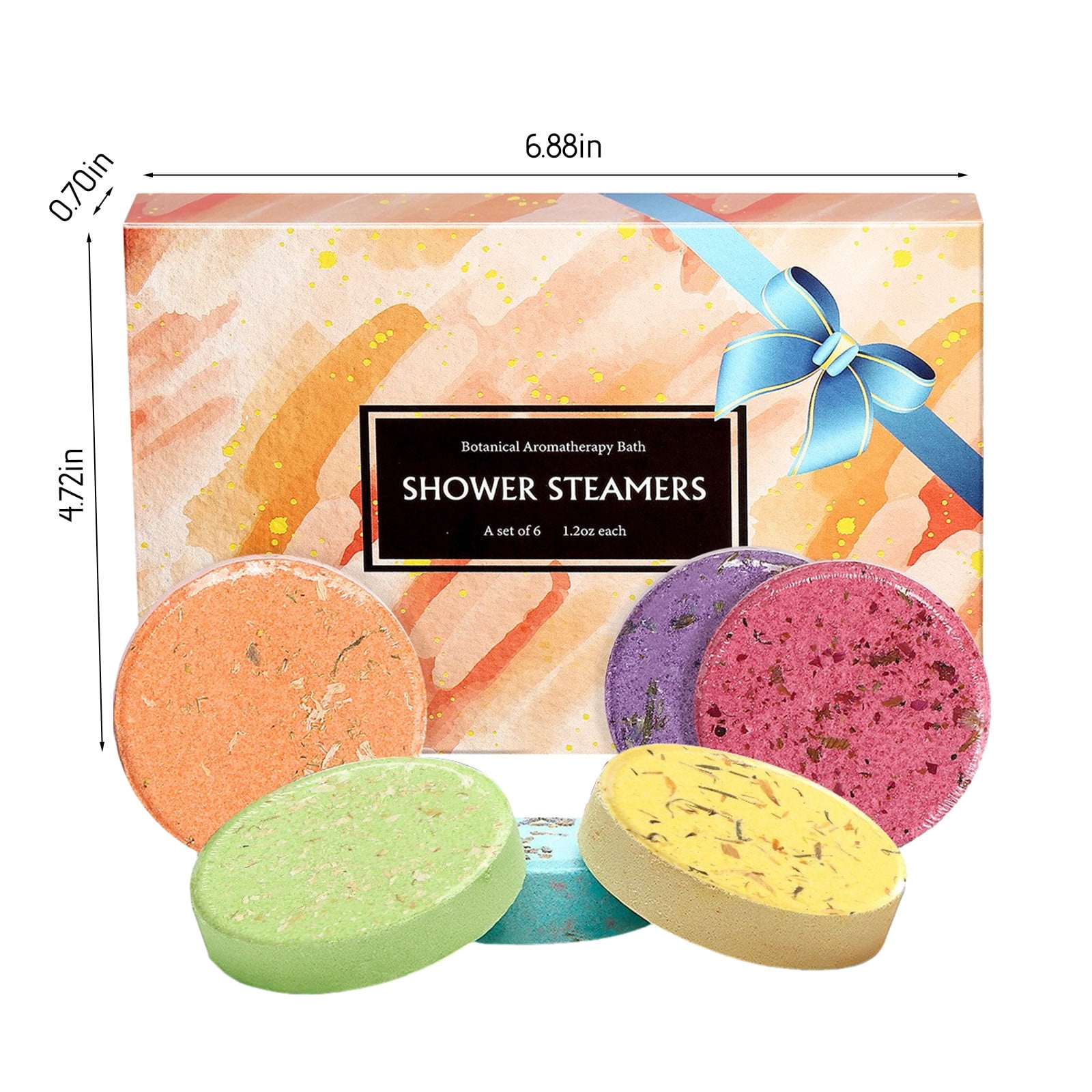 JikouIivo Shower Steamers Aromatherapy 6 Pack Bath Bombs Shower Tablets For Stress Relief And ...
