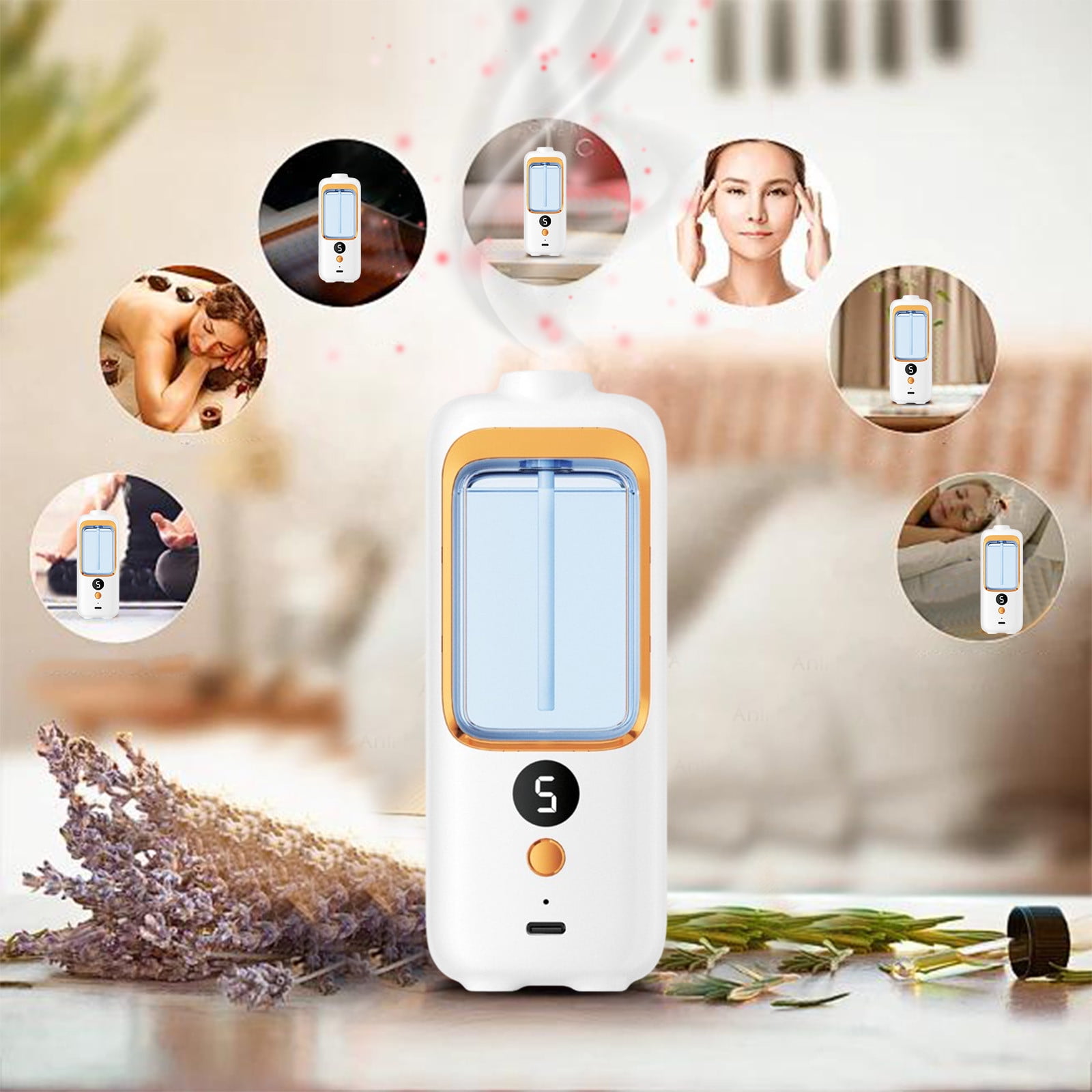 JikouIivo Wall Mounted Essential Oil Diffuser Aroma Oils Refil,Lavender ...