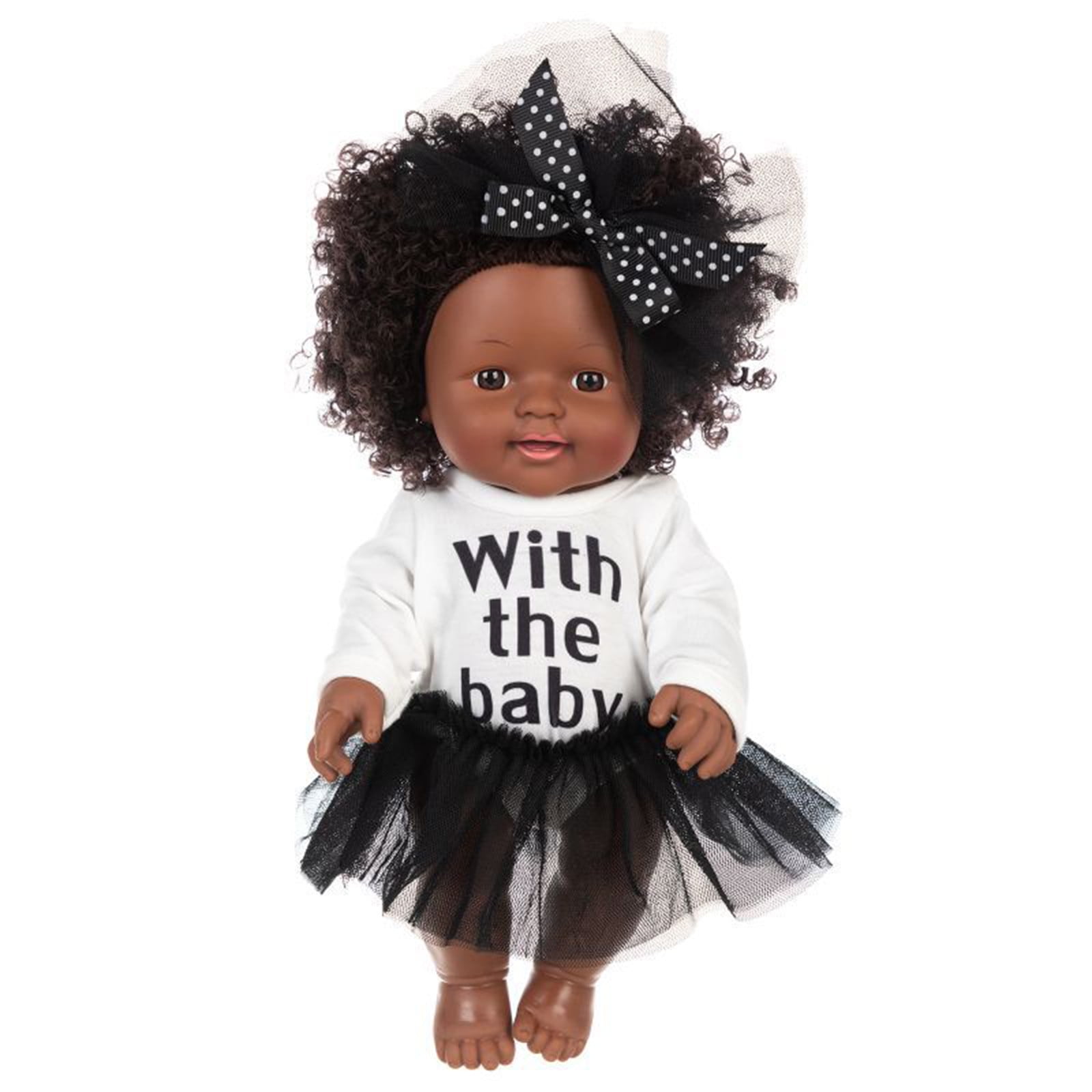 Jikolililili 12 Inch Black Baby Dolls With Clothes A,frican Realistic ...