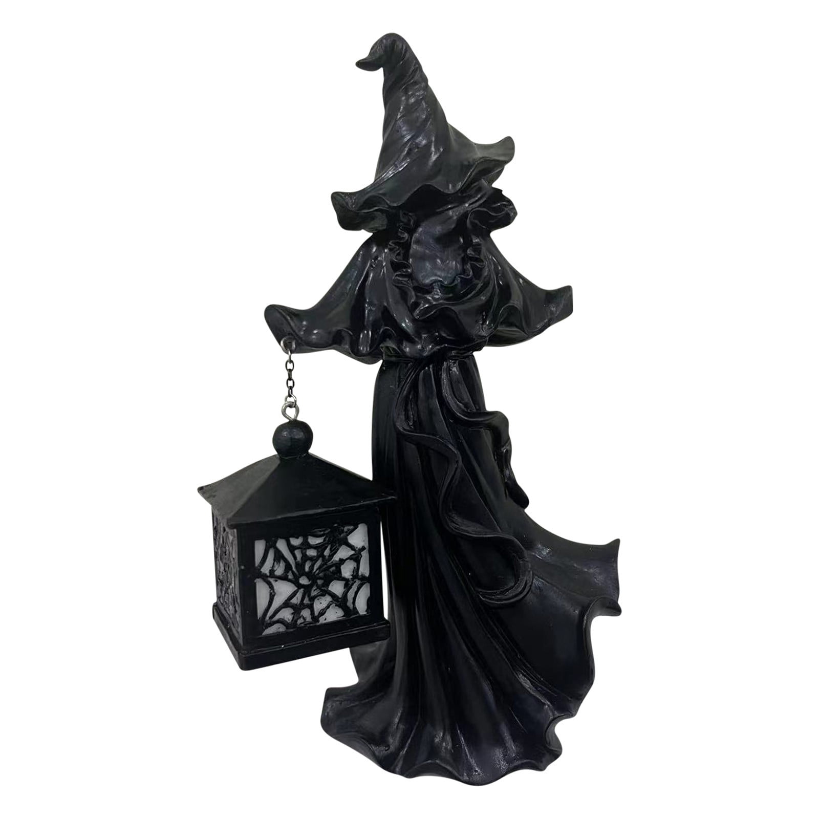 JikouIivo 2023 Halloween Witch with LED Lantern Decoration, Elegant ...