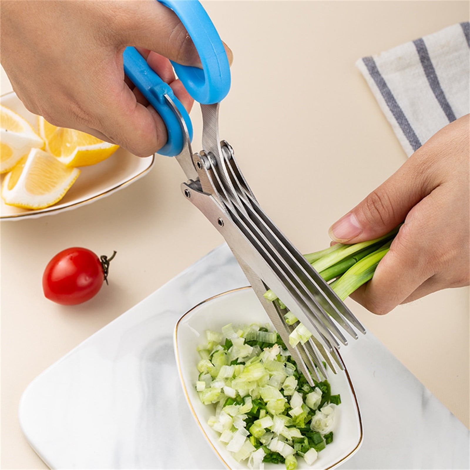 JikouIivo Clearance Kitchen Chopped Green Scissors Multi-purpose ...