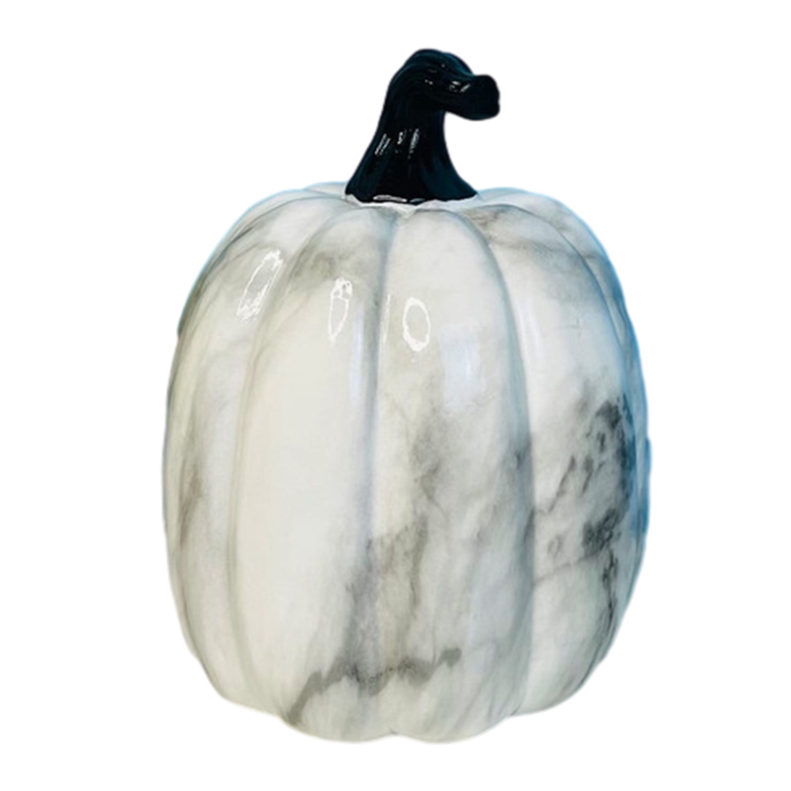 JikouIivo Halloween Decor White Grey Pumpkin Fall Decoration for Home ...