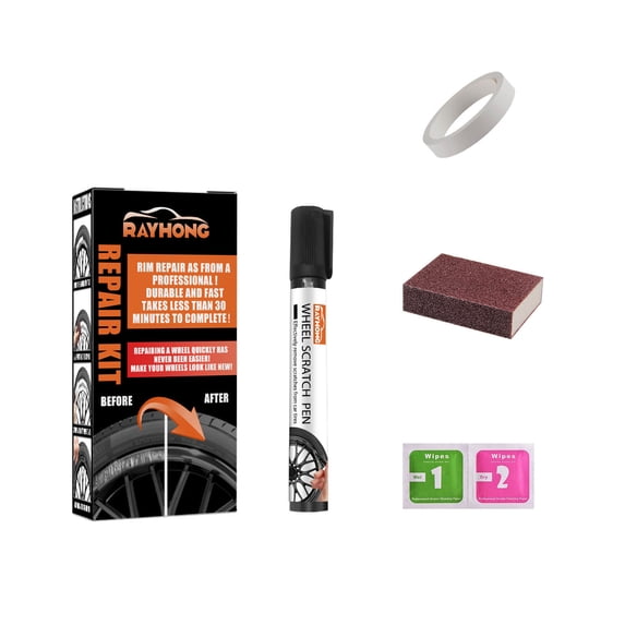 JikouIivo Rim Paint Universal Colors Wheel Repair Kit, Black Wheel ...