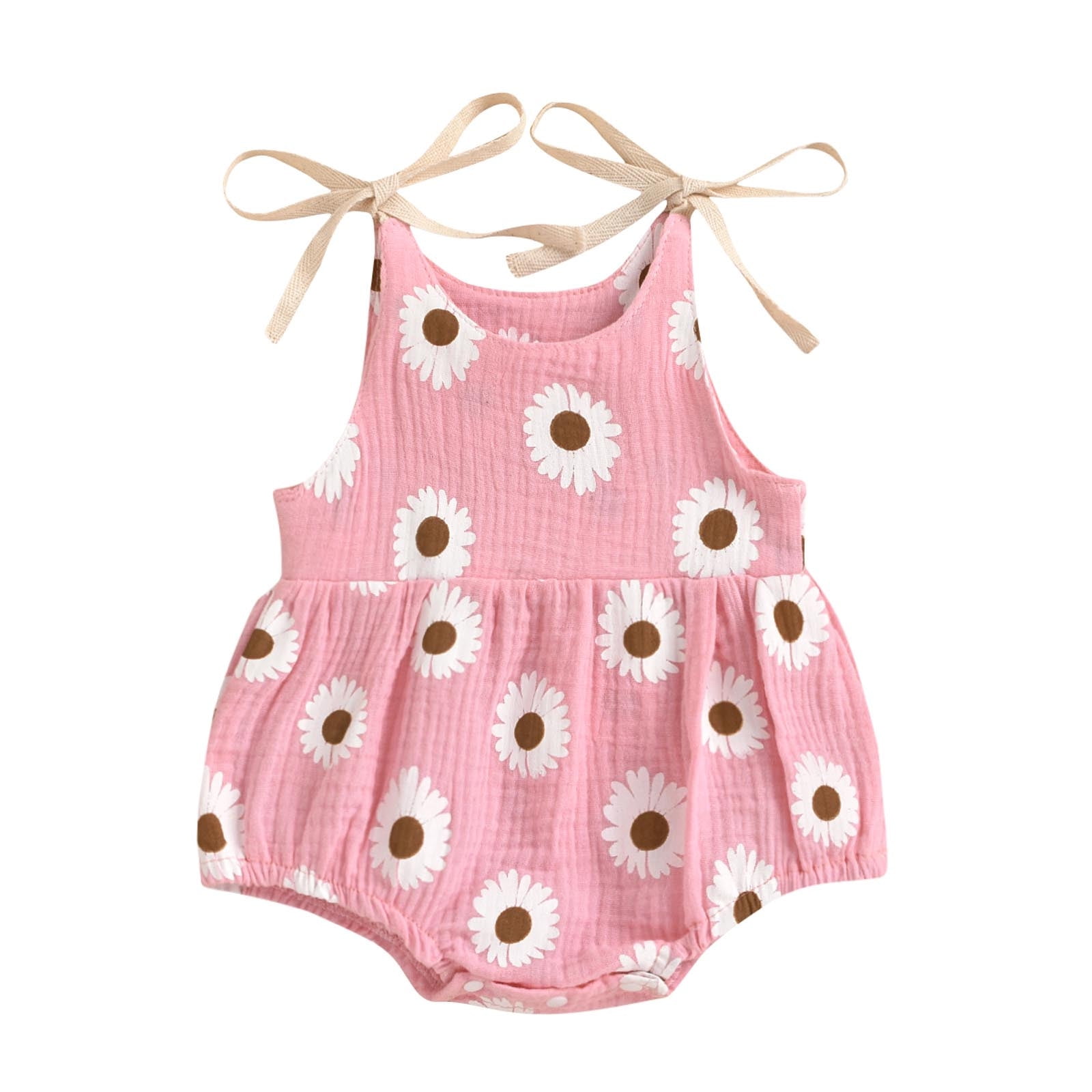 JikouIivo Summer Daisy Straps Sleeveless Toddler Infant Baby Clothes ...