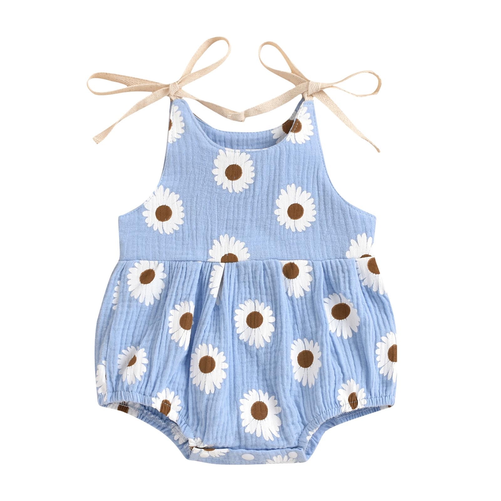 JikouIivo Summer Daisy Straps Sleeveless Toddler Infant Baby Clothes ...