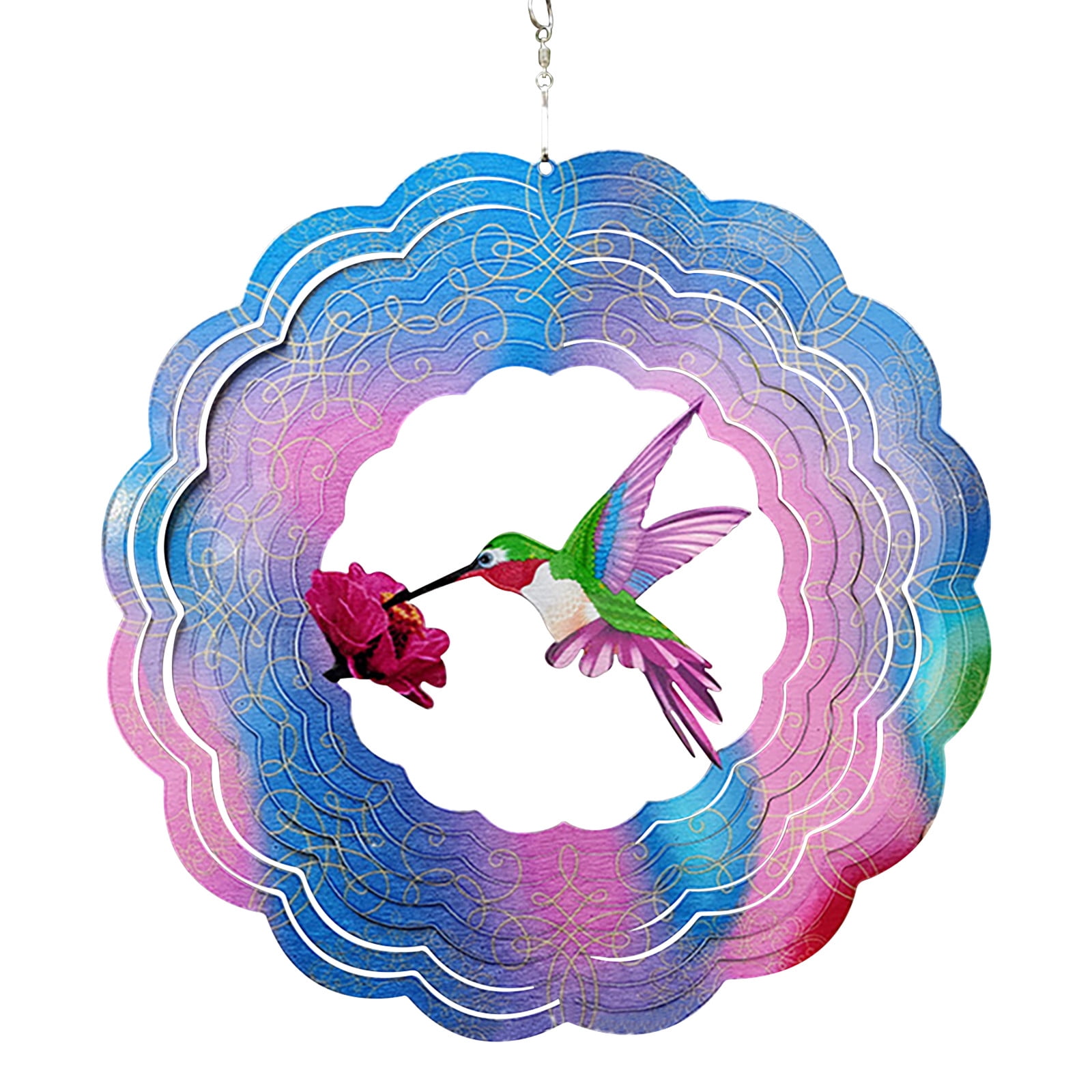 Jikolililili Wind Spinners ,3D Stainless Steel Wind Spinner,Laser Cut ...