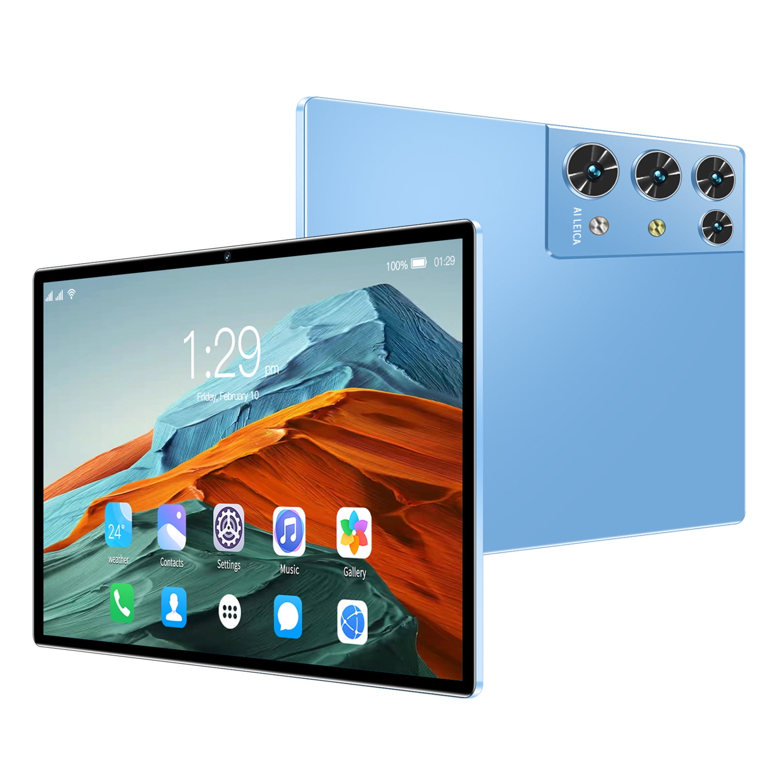 JikouIivo 10.1-inch Android 12 Tablet PC IPS HD Ultra-thin Screen ...