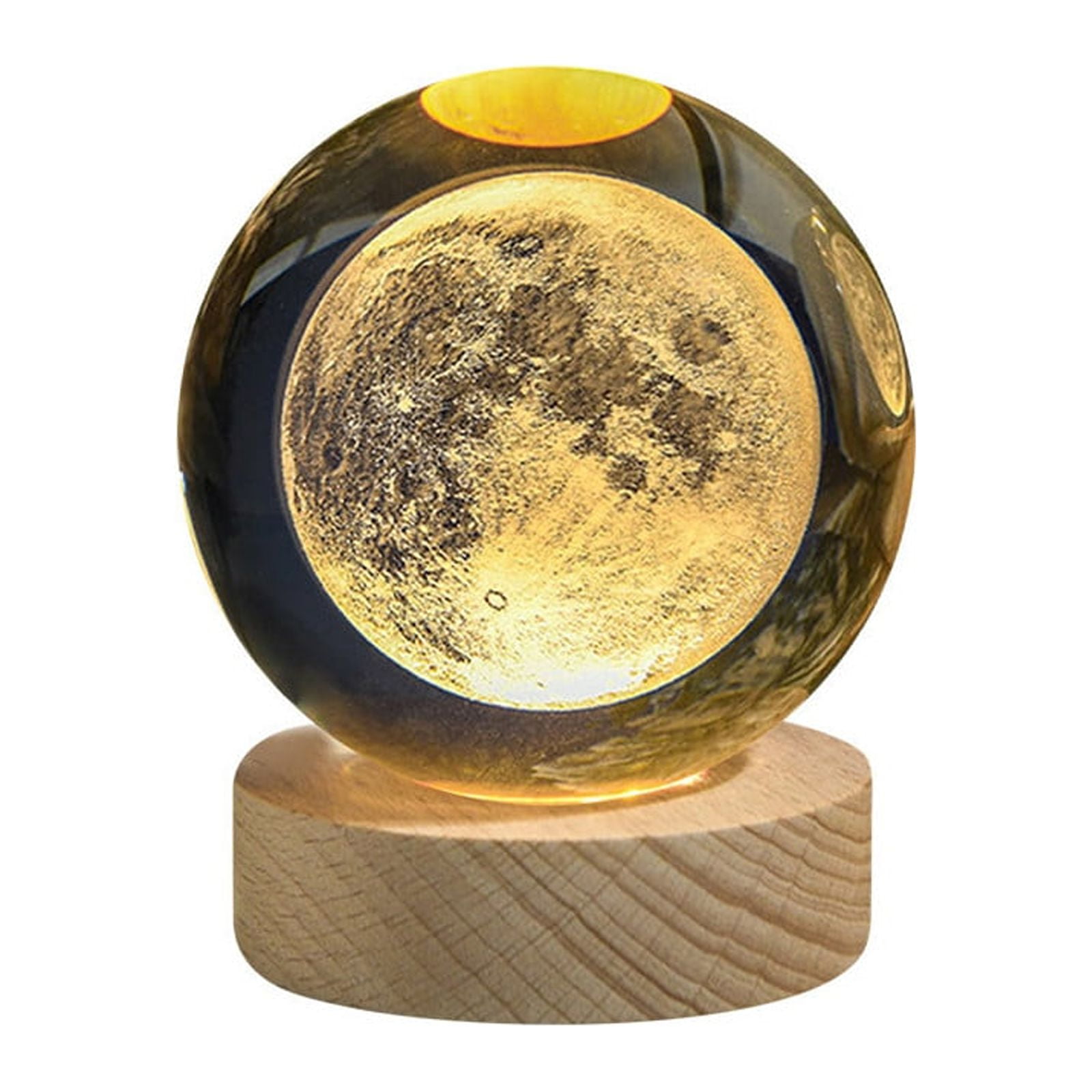 JikouIivo 3D Planet Crystal Ball,Crystal Ball Cosmic Series Night Light ...