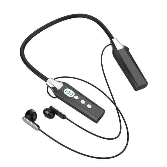 JikouIivo Intelligent Digital Display Wireless Hanging Neck Bluetooth ...