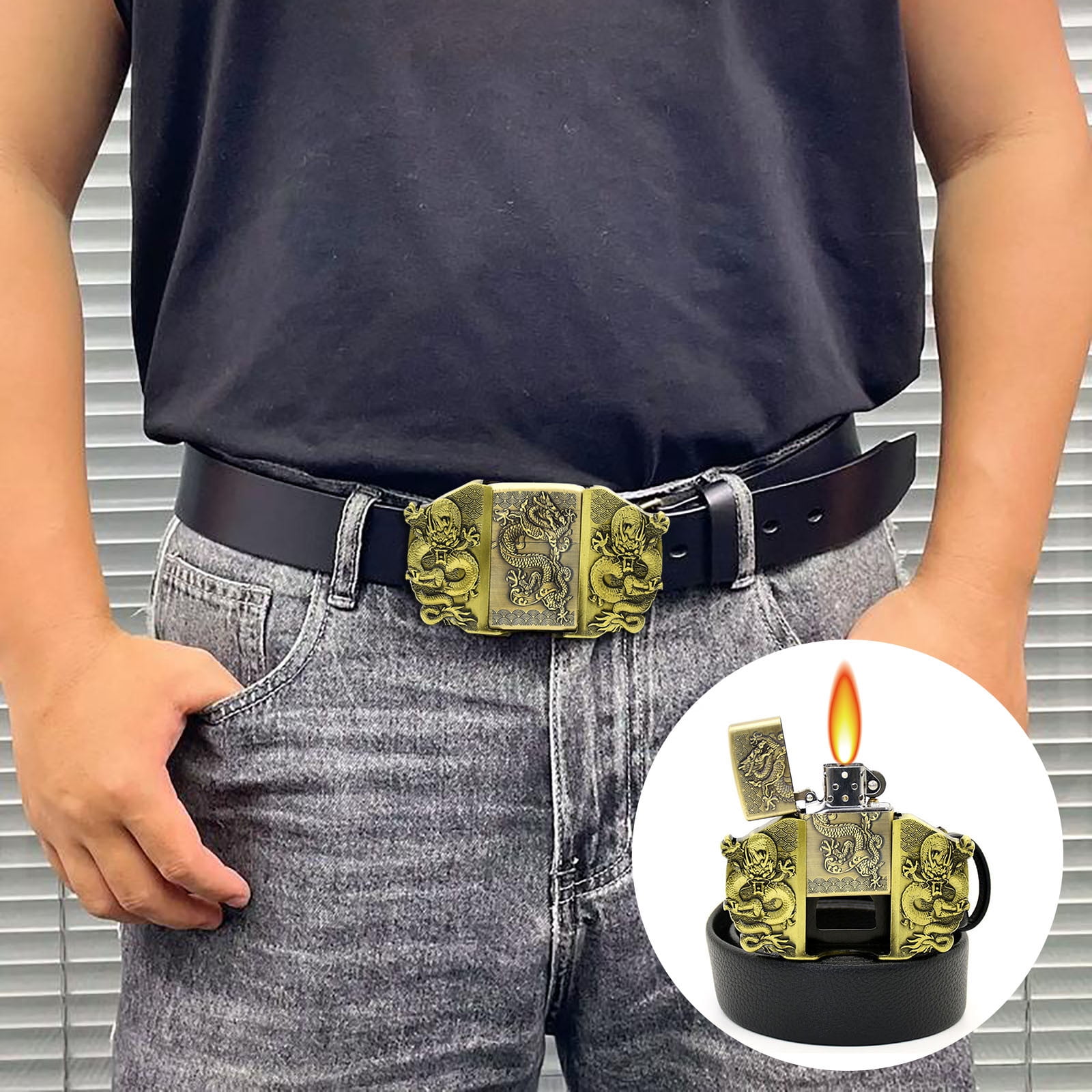 JikouIivo Torch Lighter,Lighter Belt Personality Trend Fashion ...