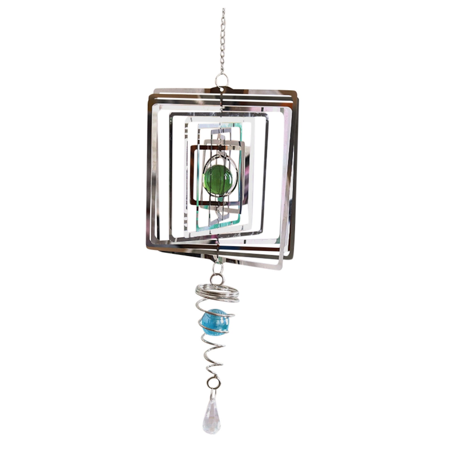 JikouIivo Wind Spinners Stainless Steel Square Metal Outdoor Decor ...