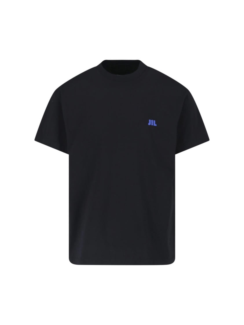 Jil Sander Black Crewneck Logo Cotton T-Shirt (Men's) - Walmart.com