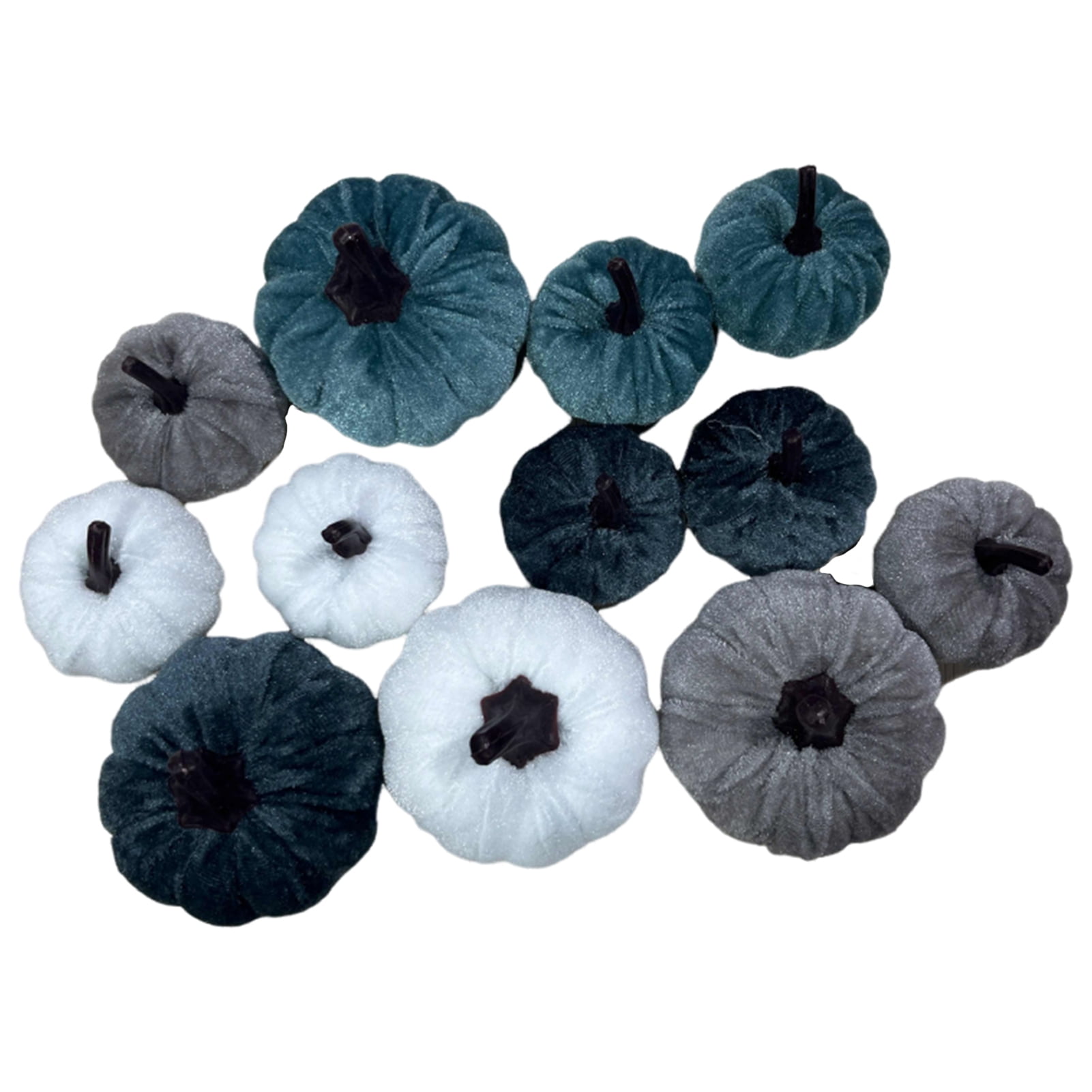 Jiledu 12Pcs Velvet Pumpkin Prop Fine Workmanship Soft Texture Assorted ...