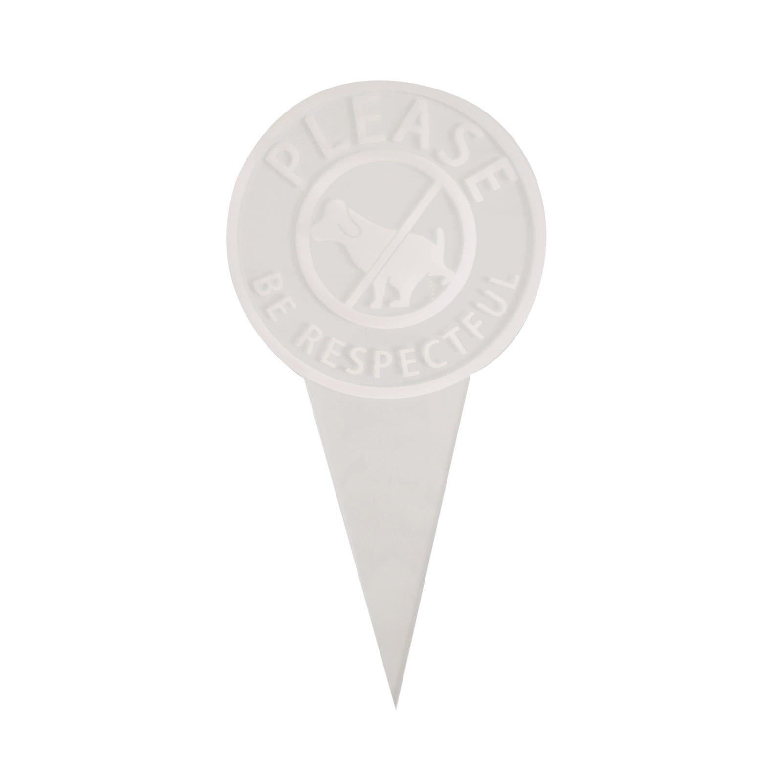 Jiledu Acrylic No Dog Poop Sign with Stake Double Sided Please Be ...