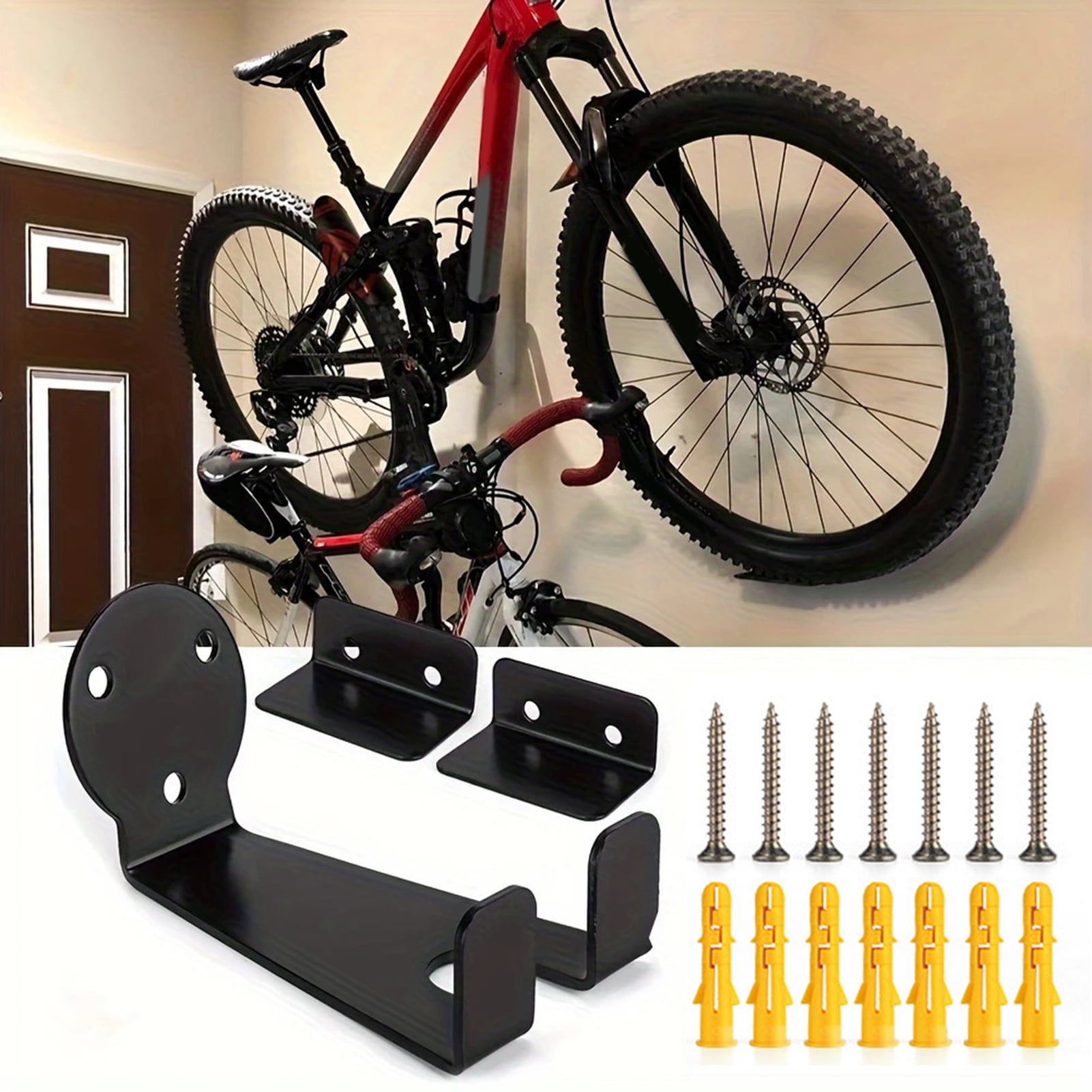 Jiledu Bike Wall Mount Heavy Duty Metal Horizontal Bike Wall Hanger ...