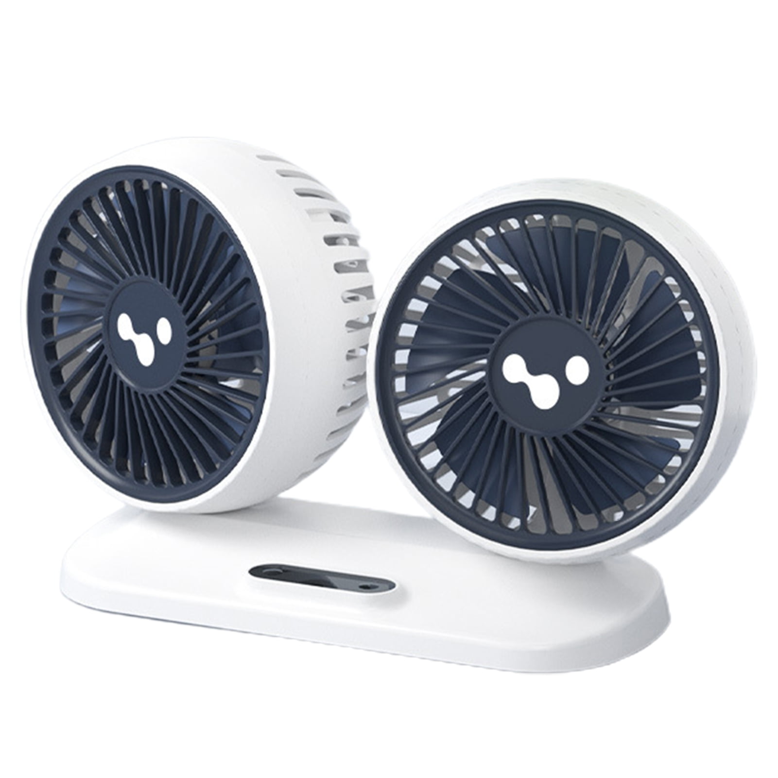 Jiledu Car Cooling Fan USB Powered Double Heads 360 Degree Rotatable 3 ...