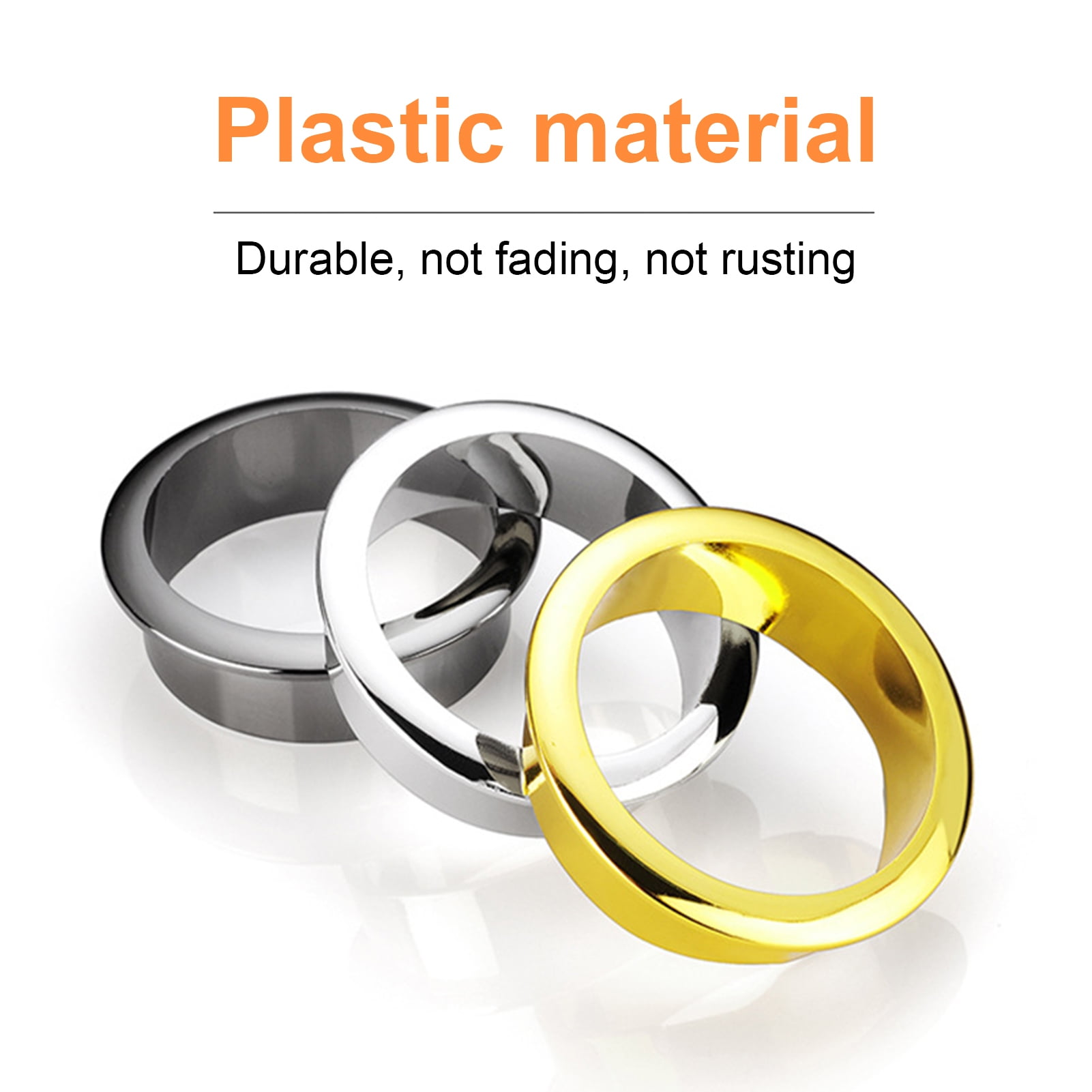 Jiledu Desk Cord Grommet Cable Hole Cover High Durability Removable ...