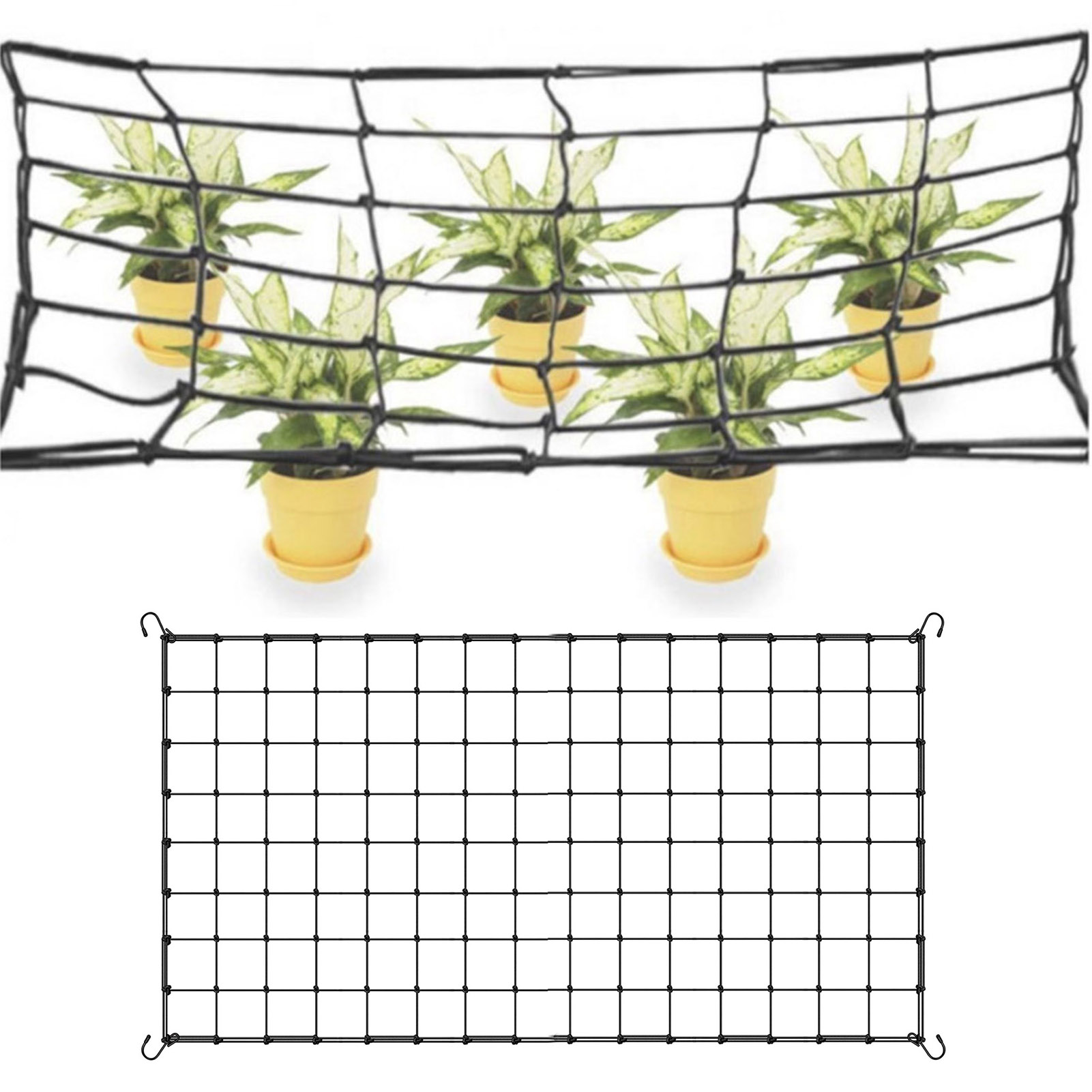 Jiledu Growth Scrog Net Garden Netting, Grow Tent Trellis Netting Heavy ...